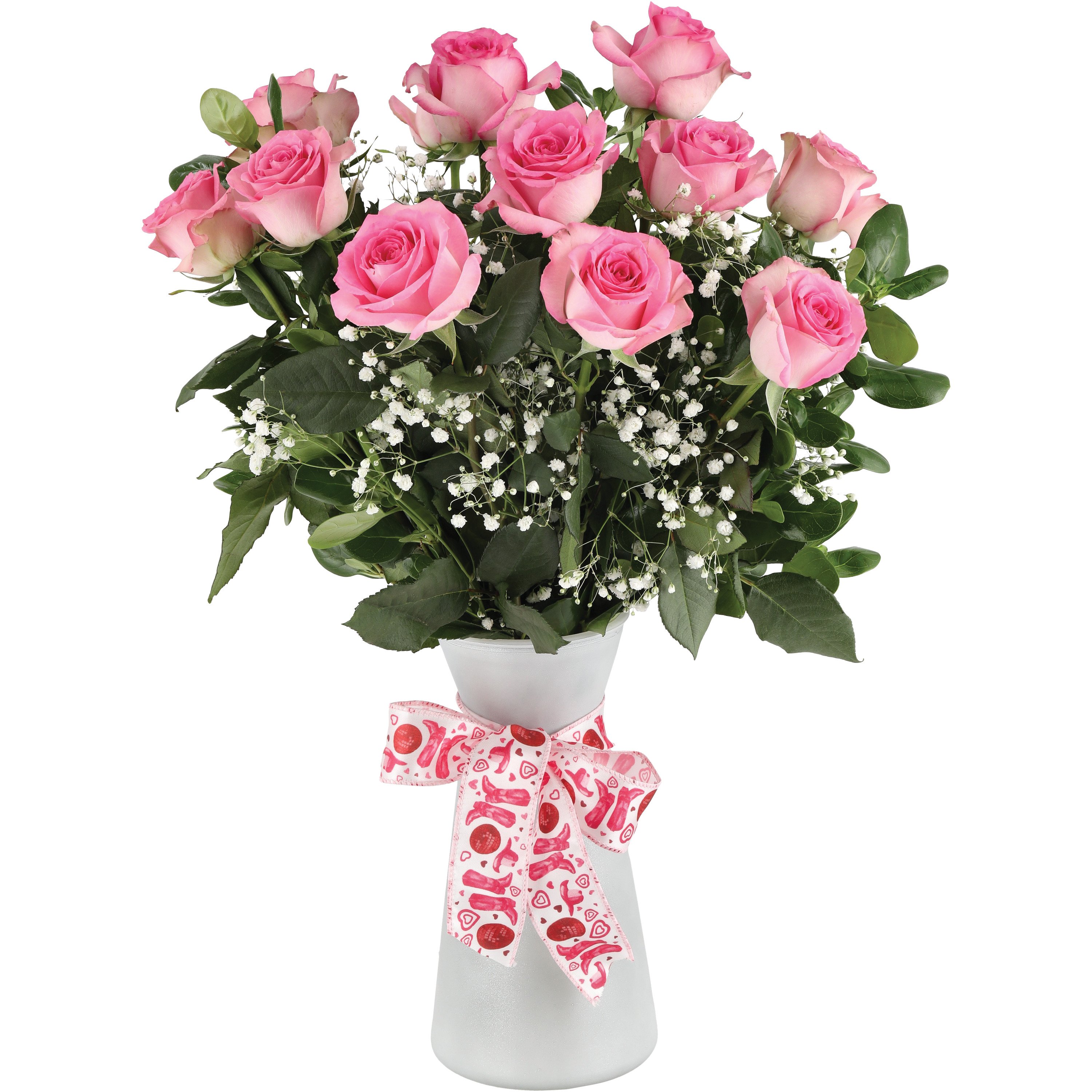 BLOOMS by H-E-B Design Designer Dozen - Pink Roses Arrangement - Shop ...