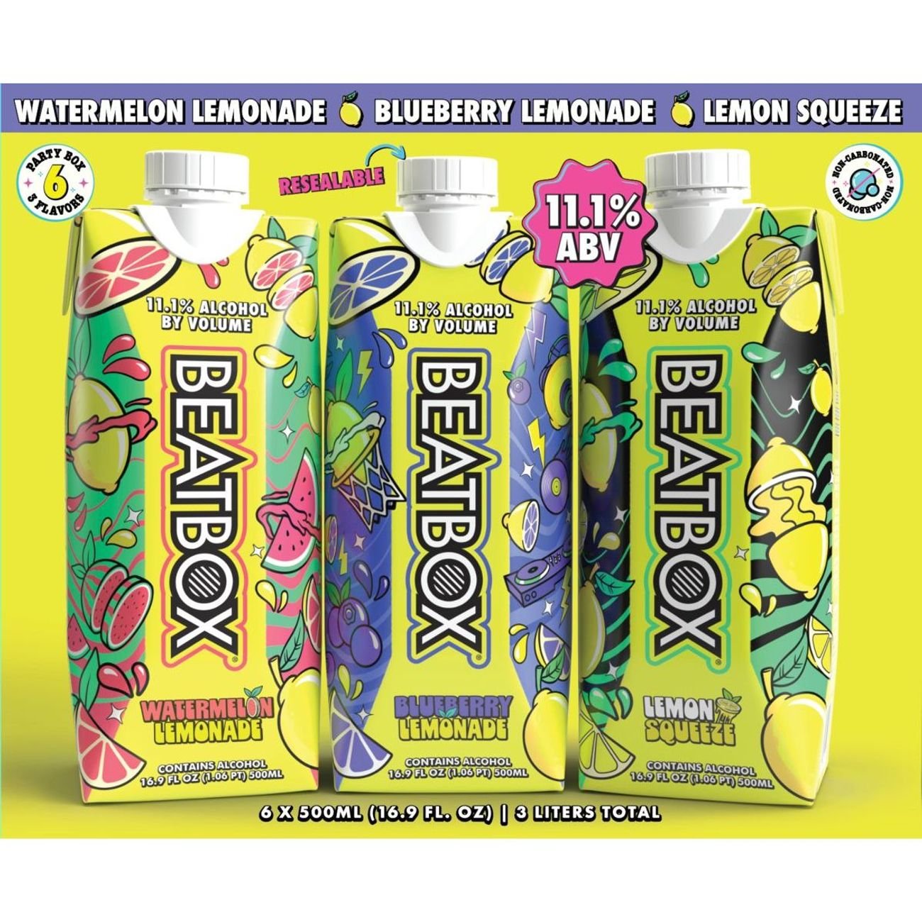 BeatBox Lemonade Variety 6 pk Boxes - Shop Malt beverages & coolers at H-E-B