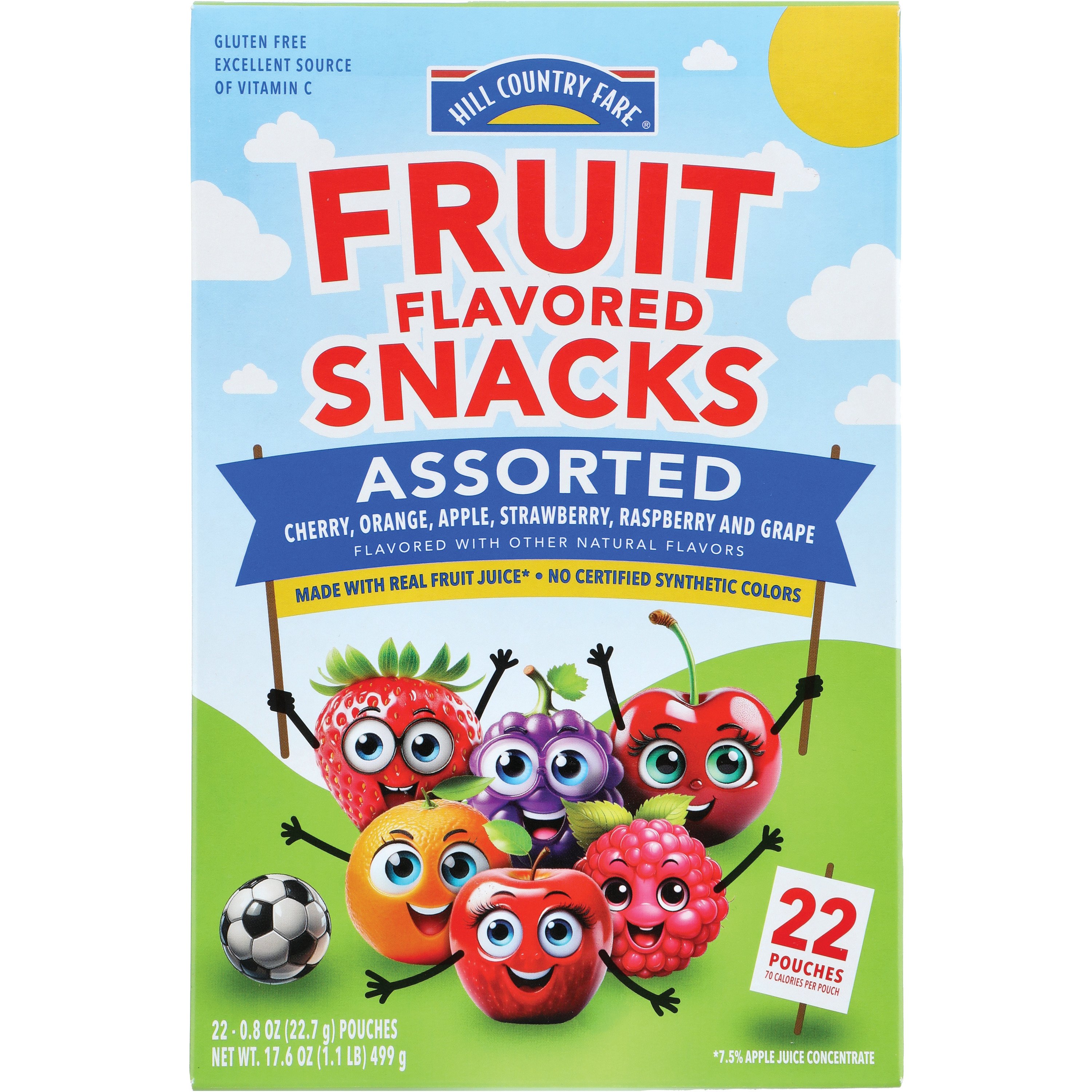 Hill Country Fare Fruit Snack 0.8 oz Pouches - Shop Fruit snacks at H-E-B