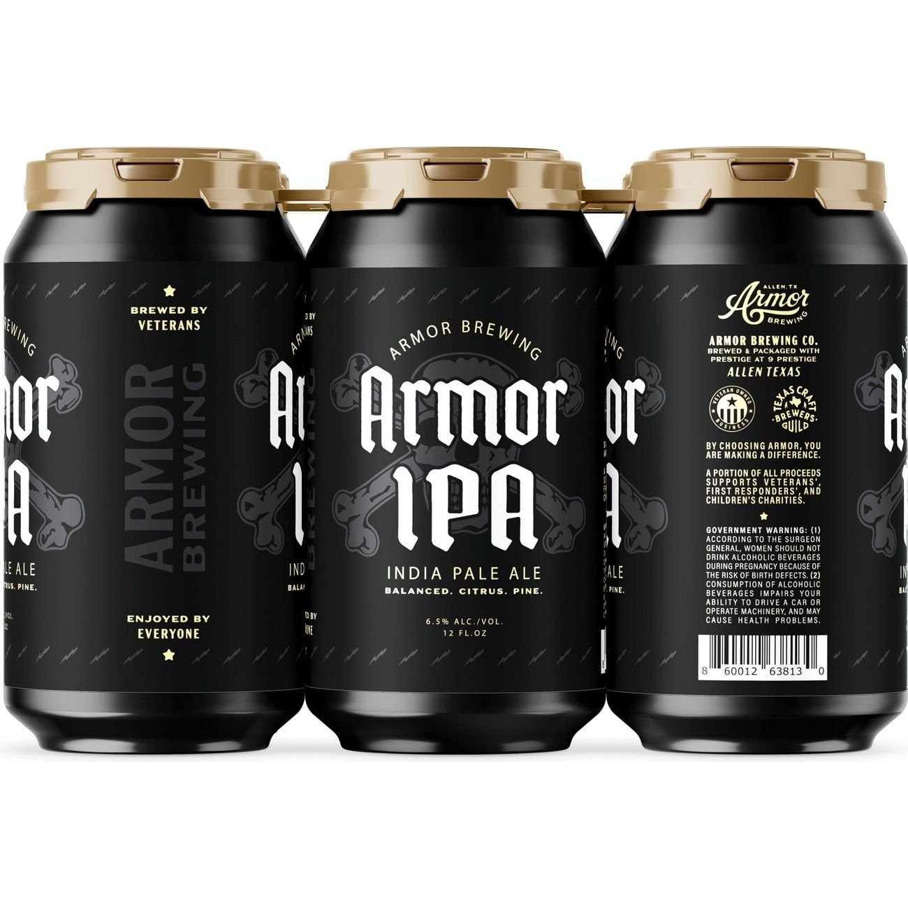 Armor Brewing Armor IPA Craft Beer 6 pk Cans - Shop Beer at H-E-B