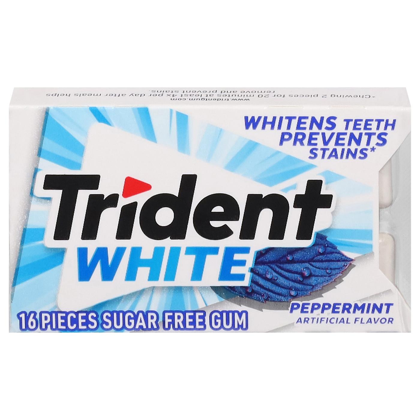 Trident White Peppermint Sugar Free Gum - Shop Gum & mints at H-E-B
