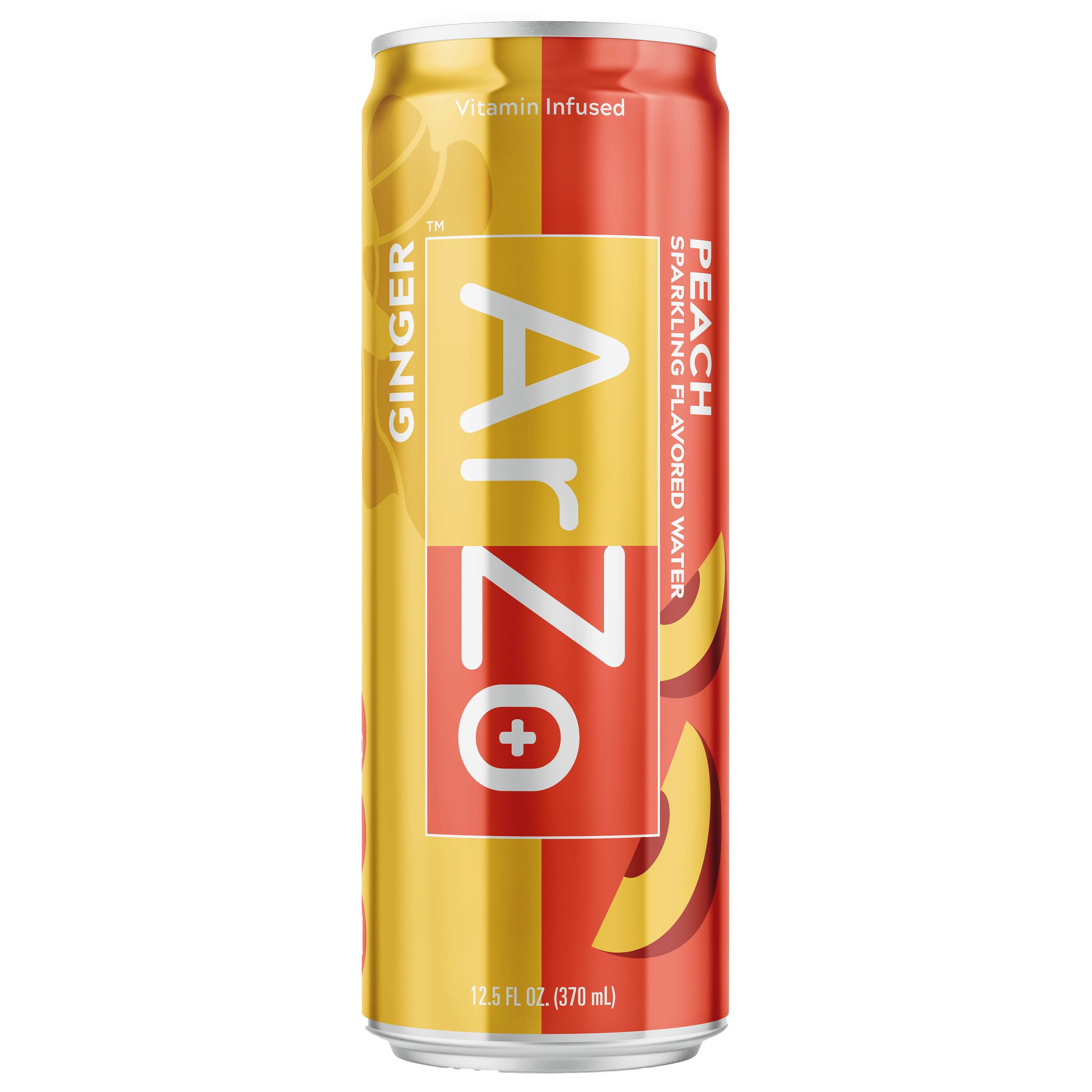 ArZo Vitamin-Infused Sparkling Water - Ginger Peach - Shop Water at H-E-B