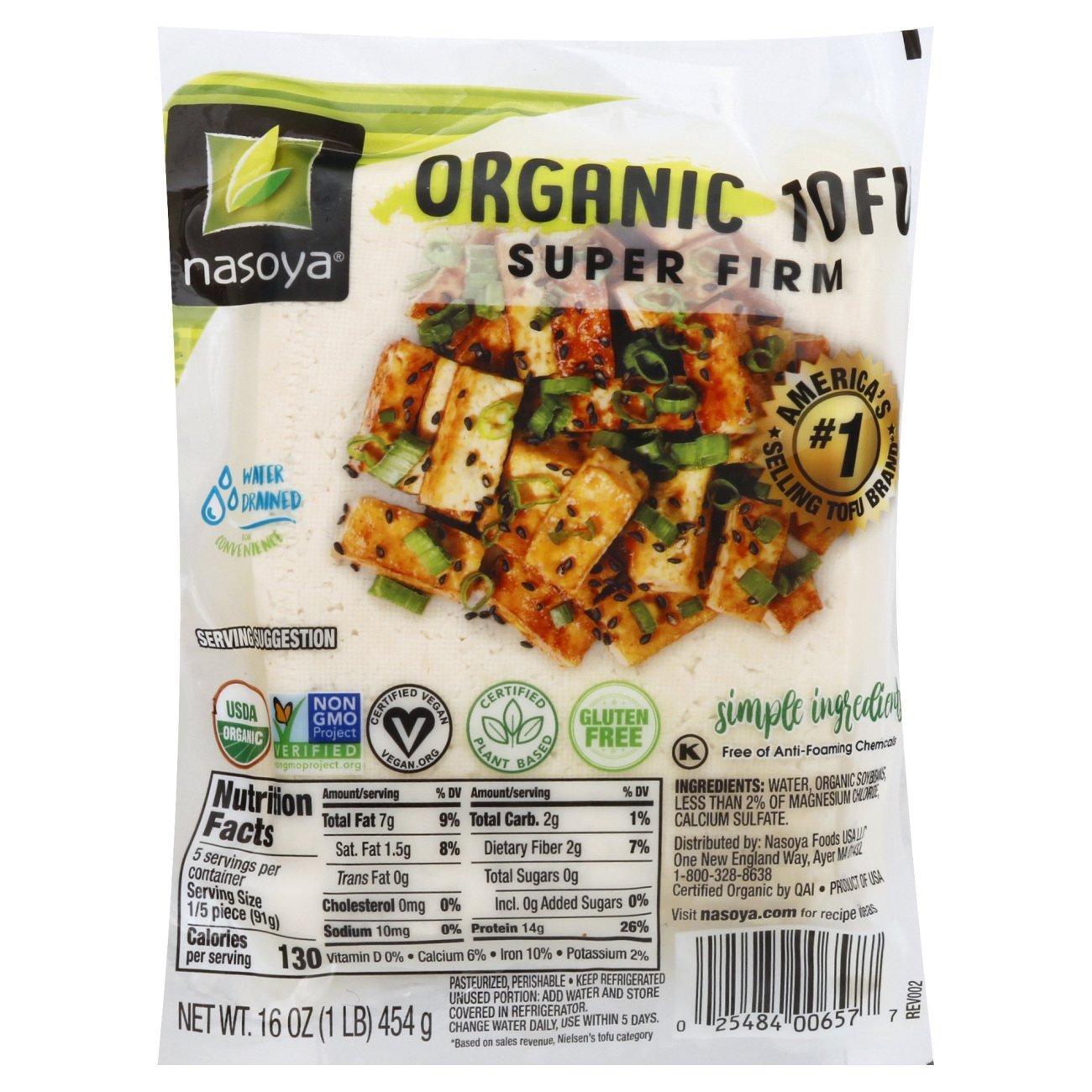 Nasoya Vacuum Packed Super Firm Organic Tofu - Shop Tofu & meat ...