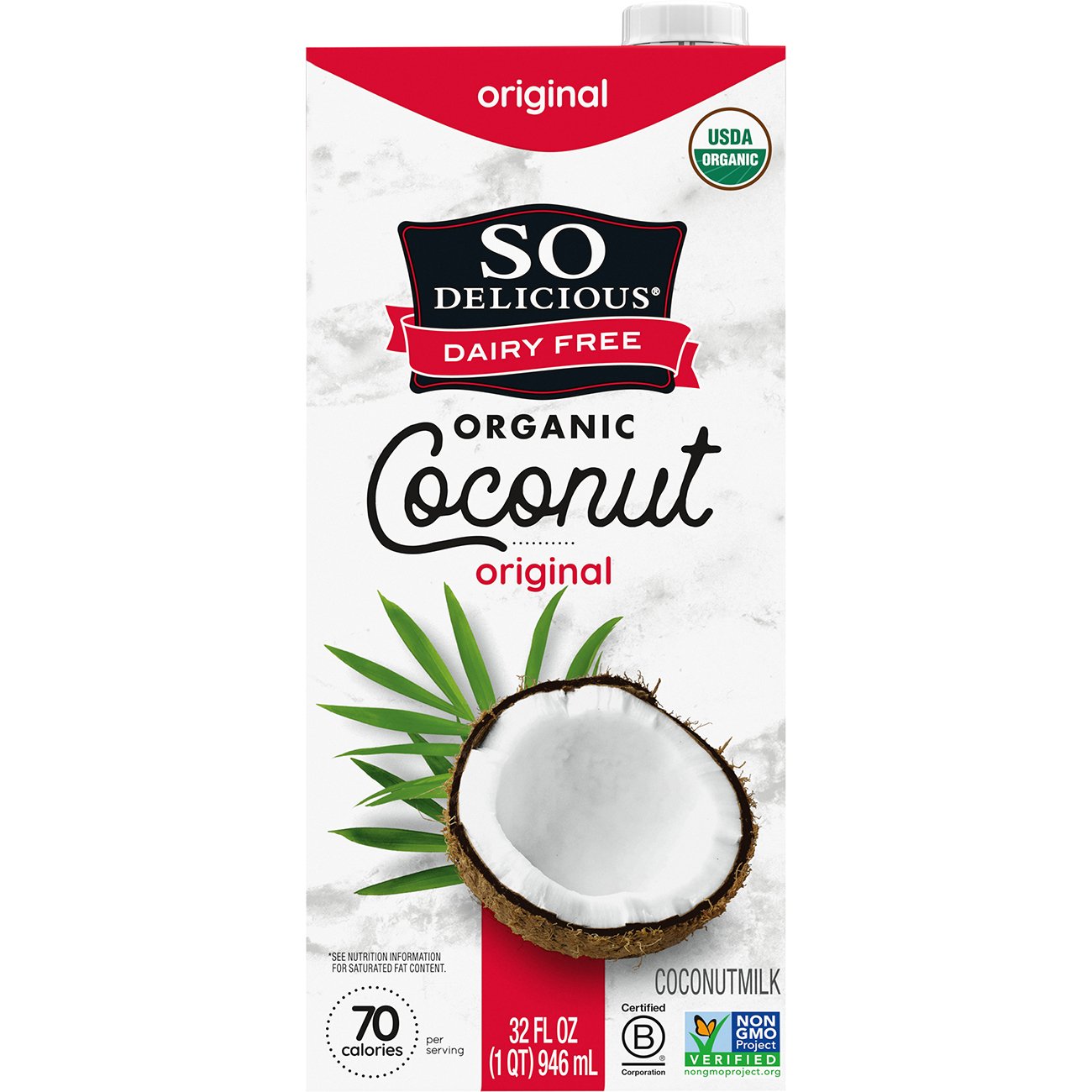 So Delicious Organic Dairy-Free Coconut Milk - Original - Shop Milk at ...