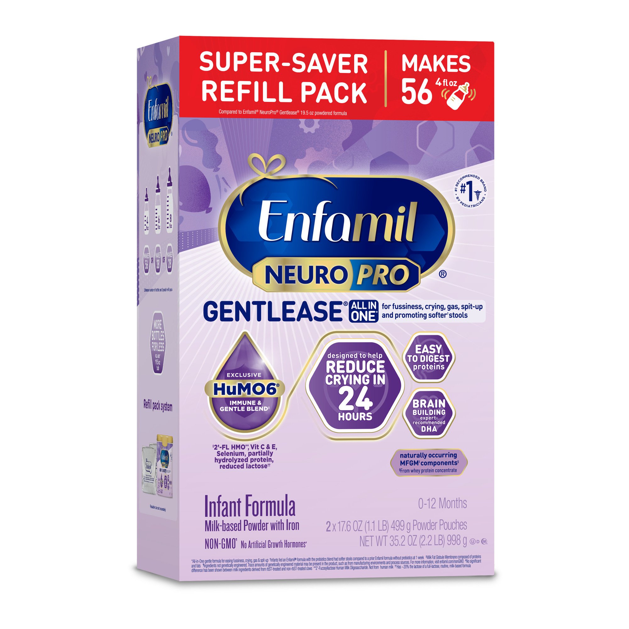 Enfamil NeuroPro Gentlease Baby Formula for Easing Fussiness, Gas, Spit ...