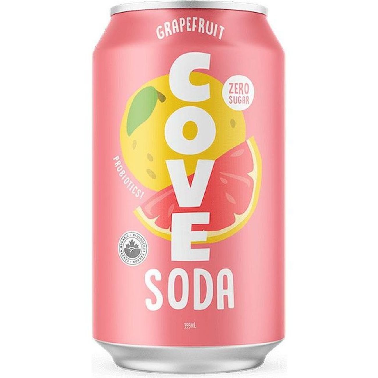 Cove Organic Zero Sugar Probiotic Soda - Grapefruit - Shop Soda at H-E-B