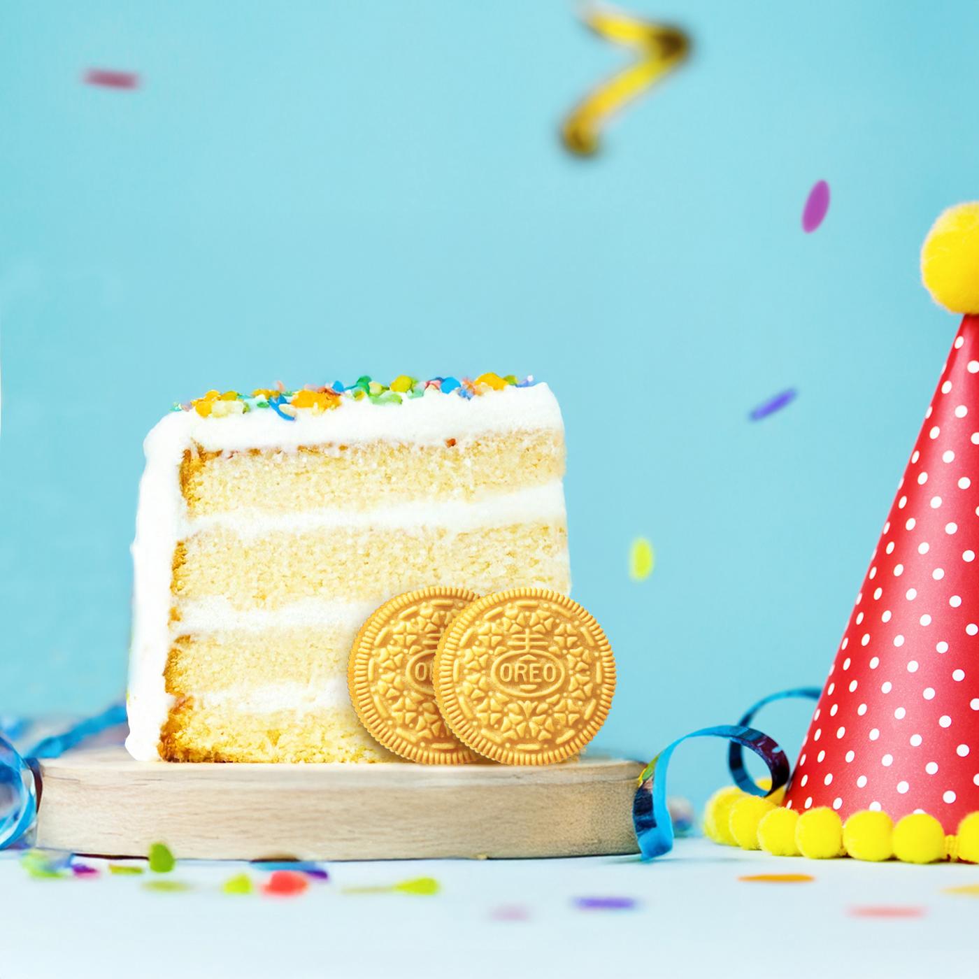 OREO Limited Edition Golden Birthday Cake Creme Sandwich Cookies - Shop ...