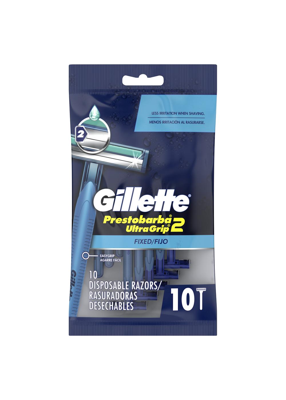 Gillette Prestobarba Ultragrip 2-Blade Men's Disposable Razors - Shop ...