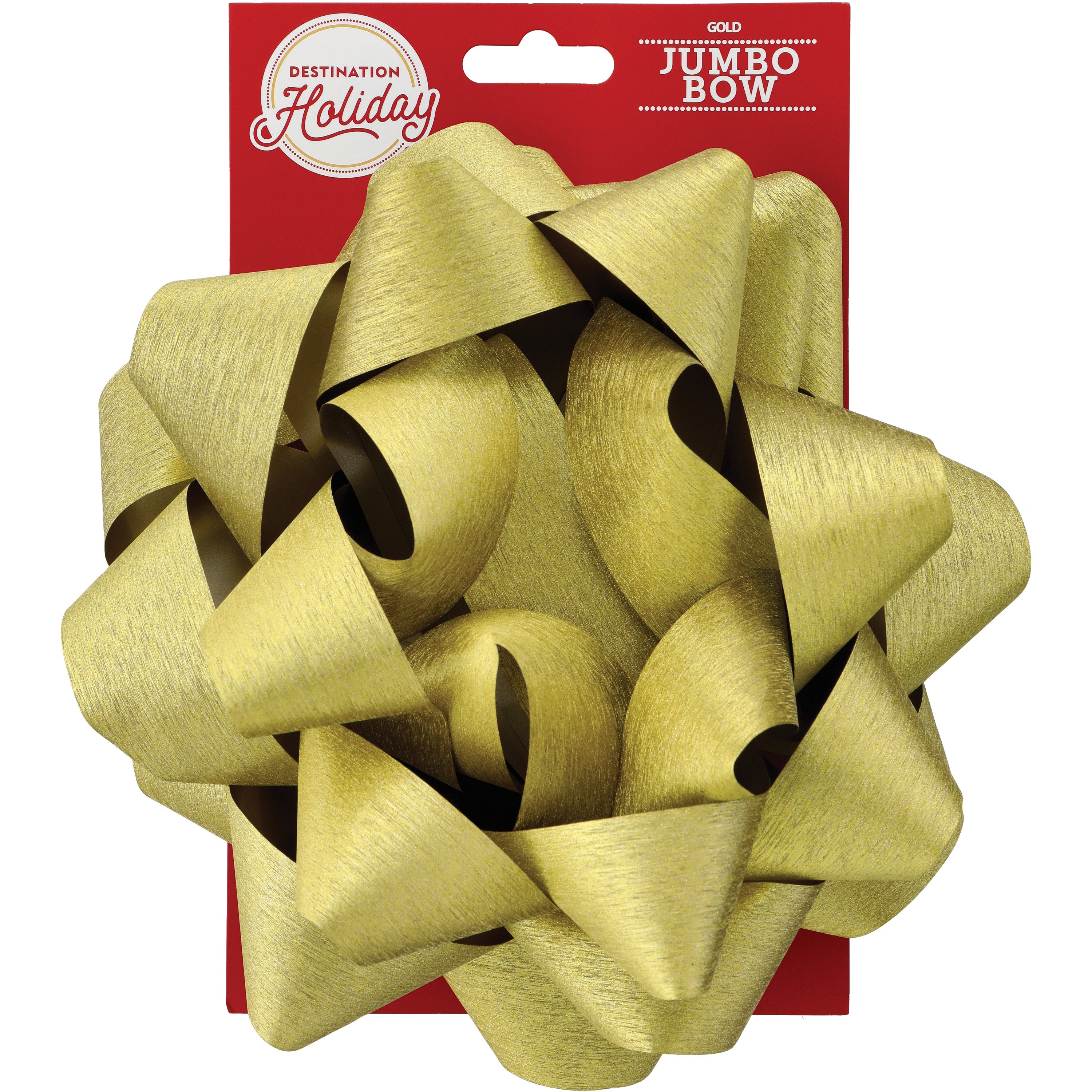 Destination Holiday Jumbo Gift Bow - Gold - Shop Gift wrap at H-E-B