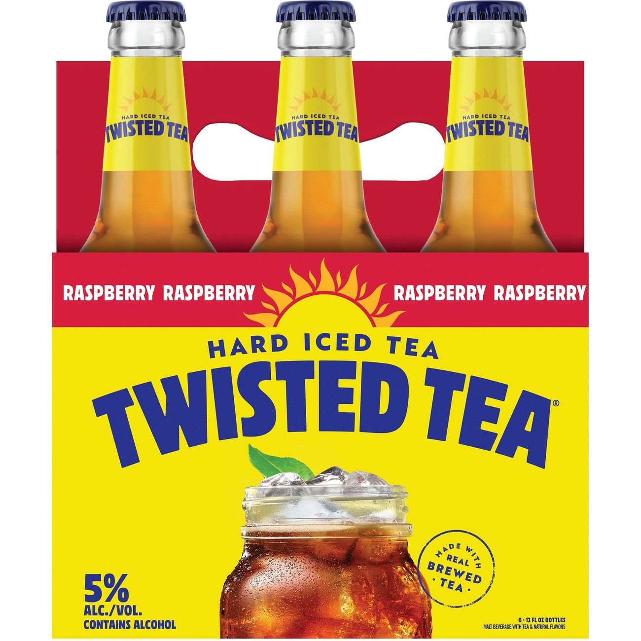 Twisted Tea Raspberry Hard Iced Tea 6 pk Bottles - Shop Malt beverages ...