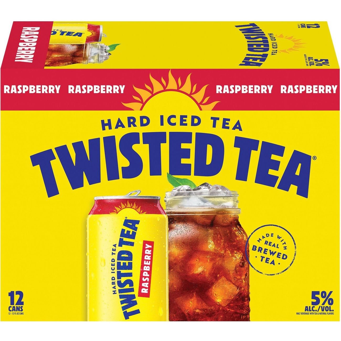Twisted Tea Raspberry Hard Iced Tea 12 pk Cans - Shop Malt beverages ...