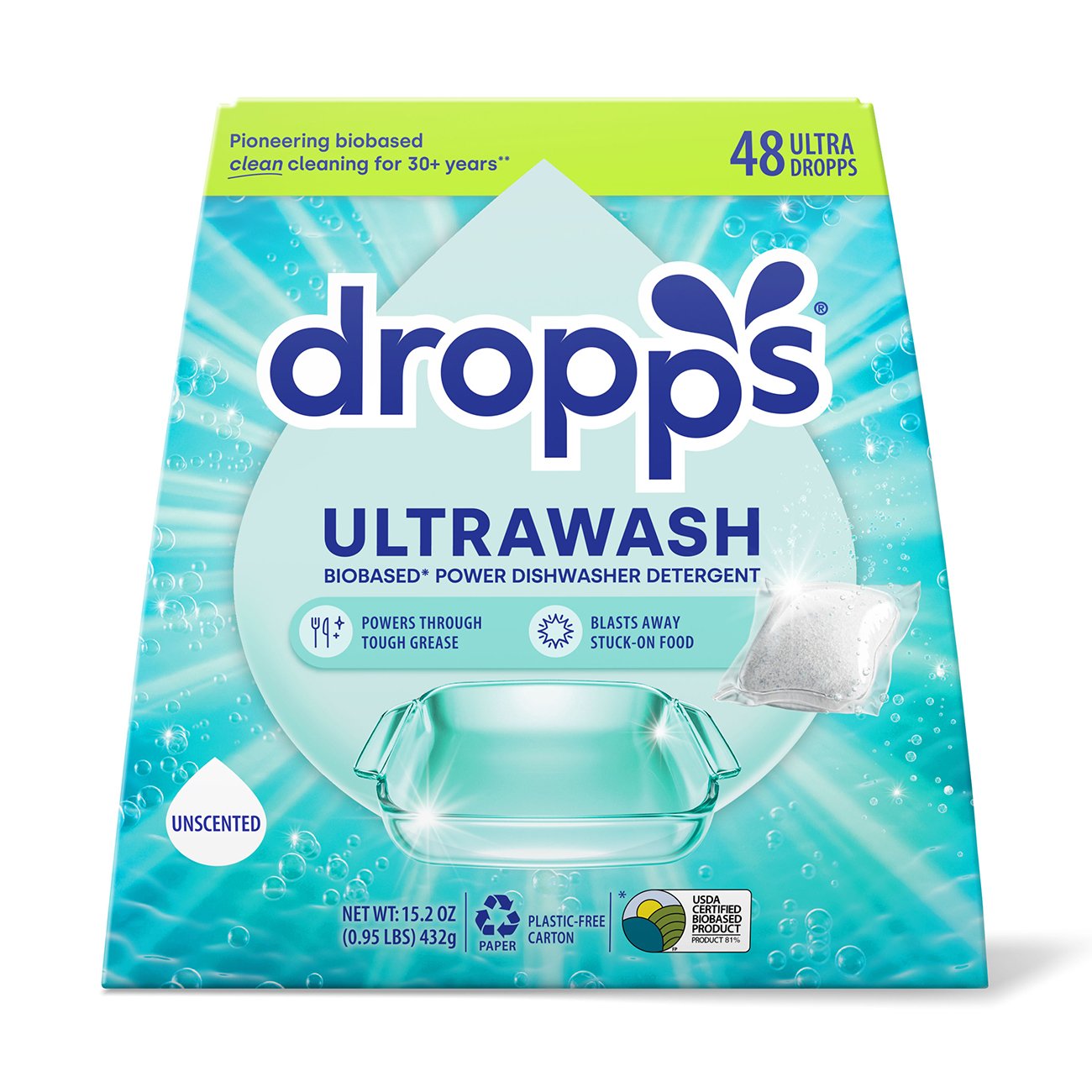 Dropps Ultrawash Dishwasher Detergent - Unscented - Shop Dish soap ...