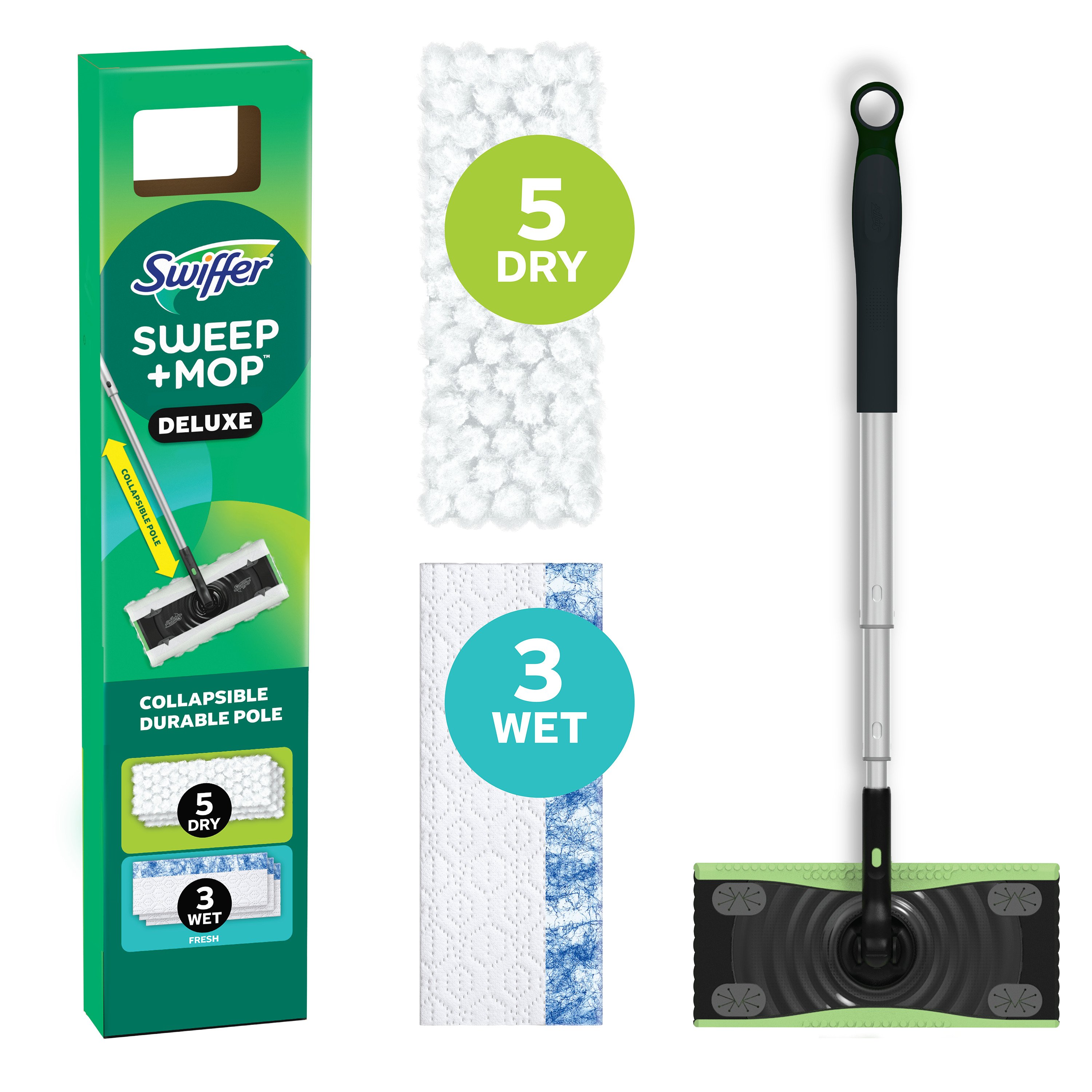 Swiffer Sweep & Mop Pro Deluxe Sweeping Kit - Shop Mops at H-E-B