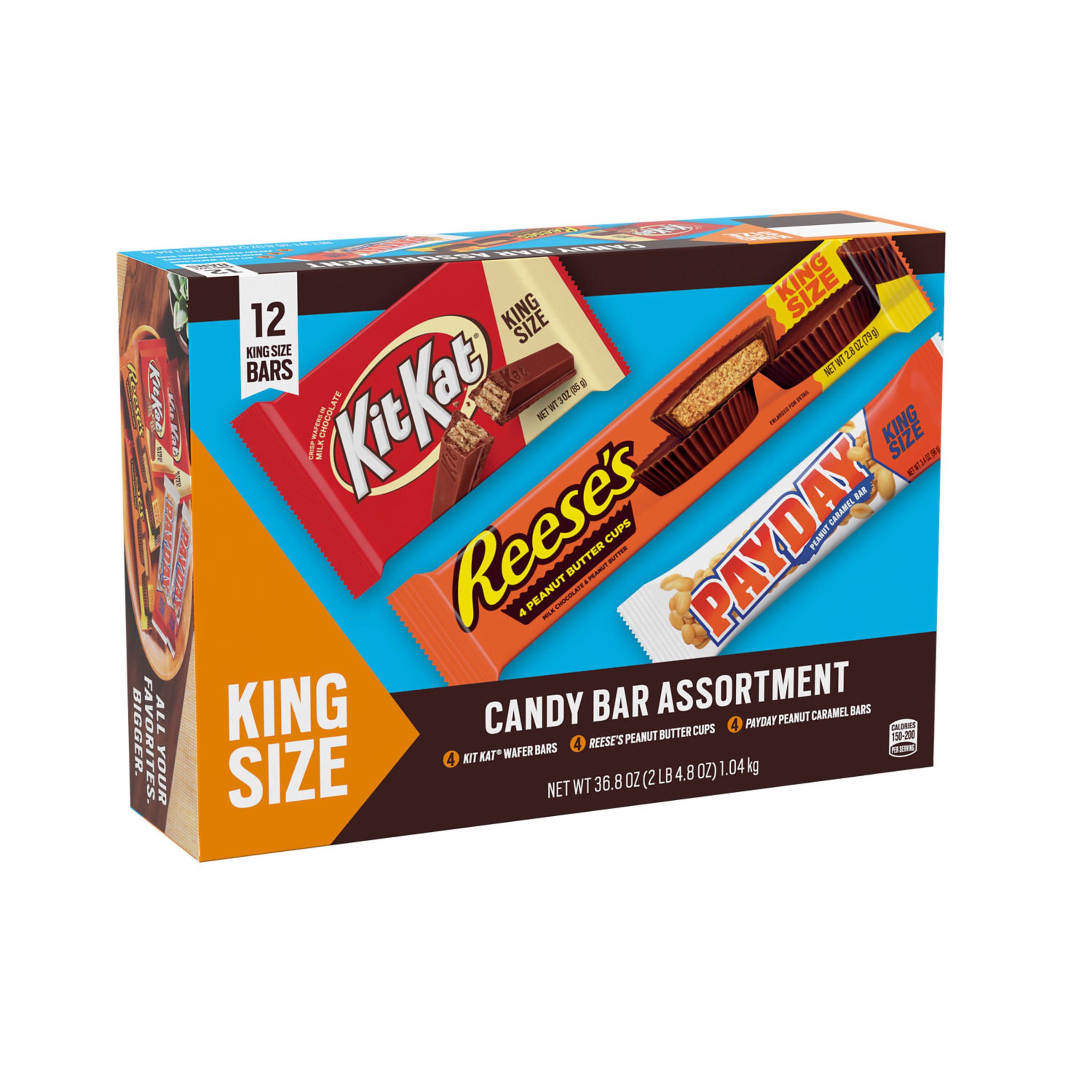 Reese's, Kit Kat & Payday King Size Candy Bar Assortment - Shop Candy ...