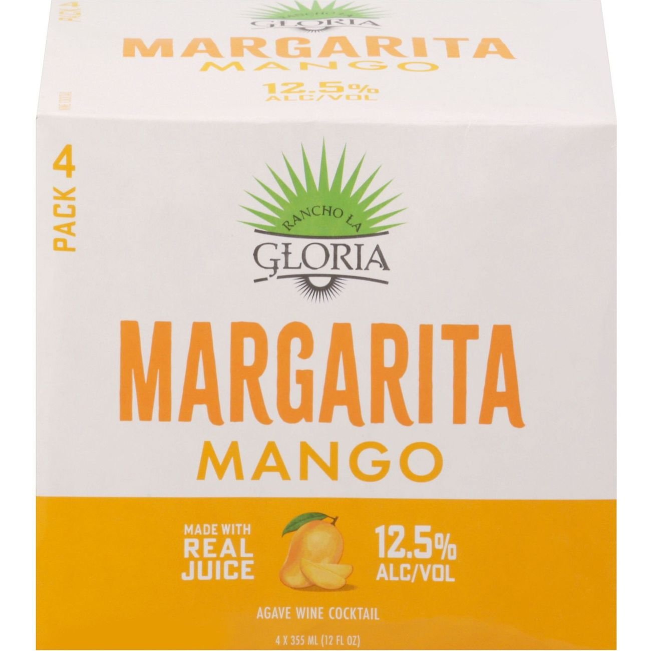 Rancho La Gloria Margarita Mango Wine Cocktail 4 pk Cans - Shop Malt ...