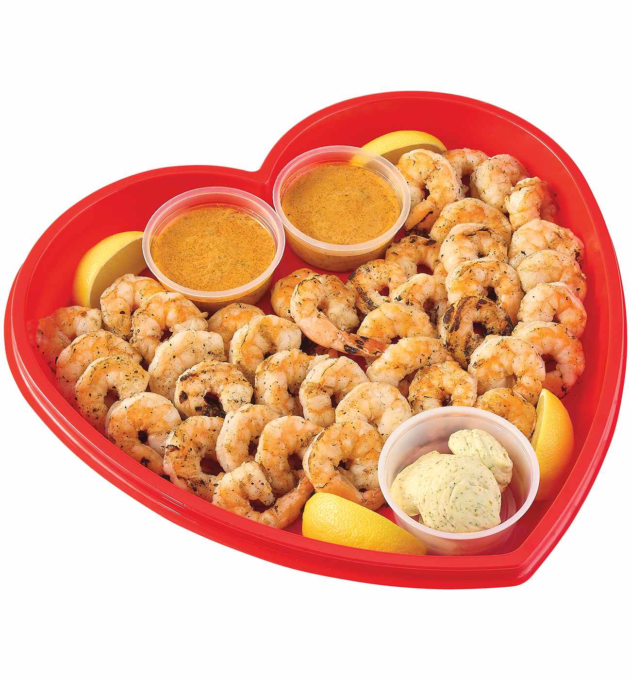 H-E-B FIsh Market Grilled Shrimp Heart Shaped Party Tray - Shop Shrimp ...