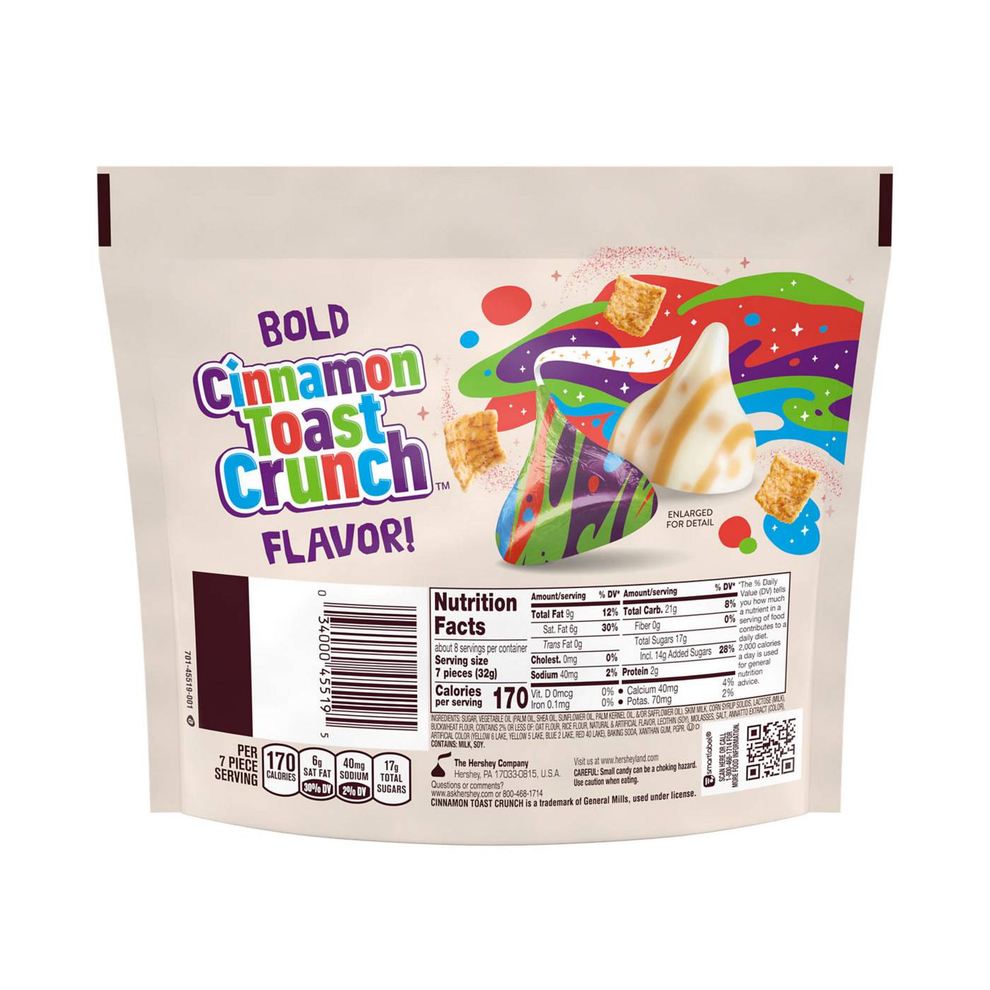 Hershey's Kisses Cinnamon Toast Crunch Candy - Share Size - Shop Candy ...