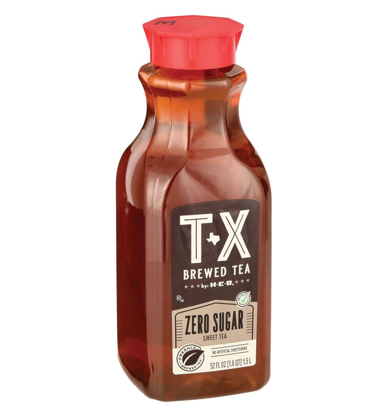 H-E-B TX Brewed Zero Sugar Sweet Tea - Shop Tea at H-E-B