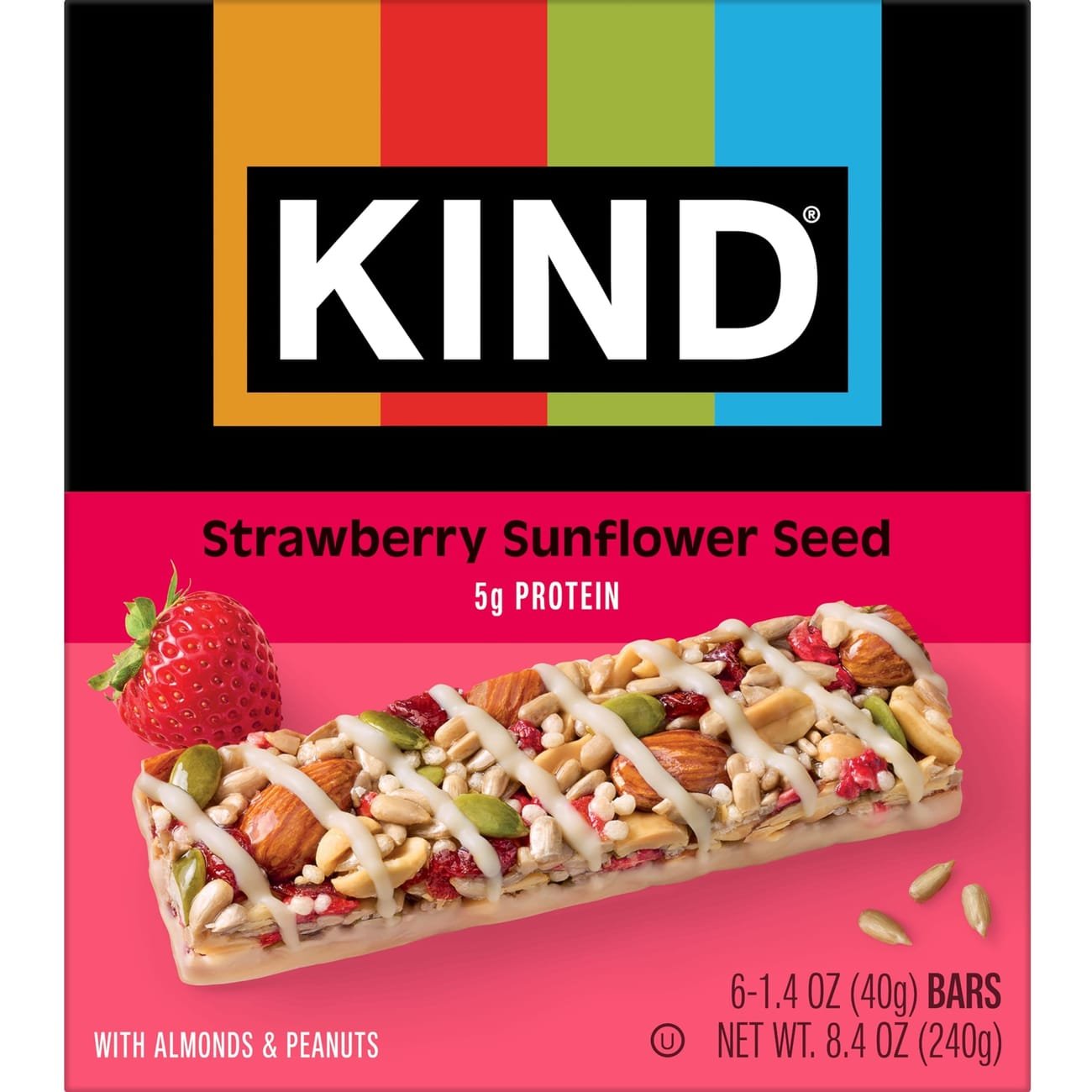 Kind 5g Protein Bars - Strawberry Sunflower Seed - Shop Granola & snack ...