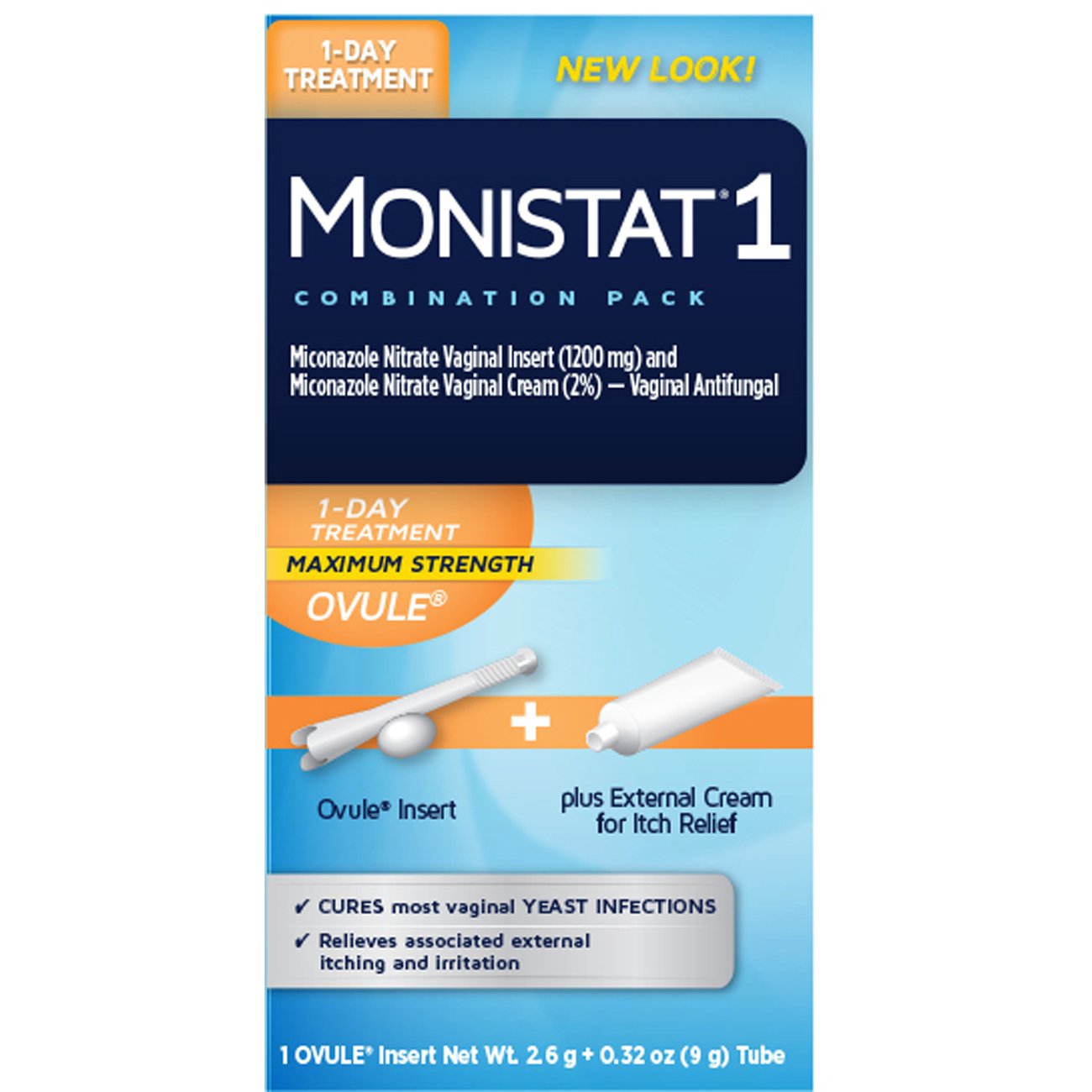 Monistat 1 Day Vagnial Yeast Infection Treatment - Combo Pack - Shop ...