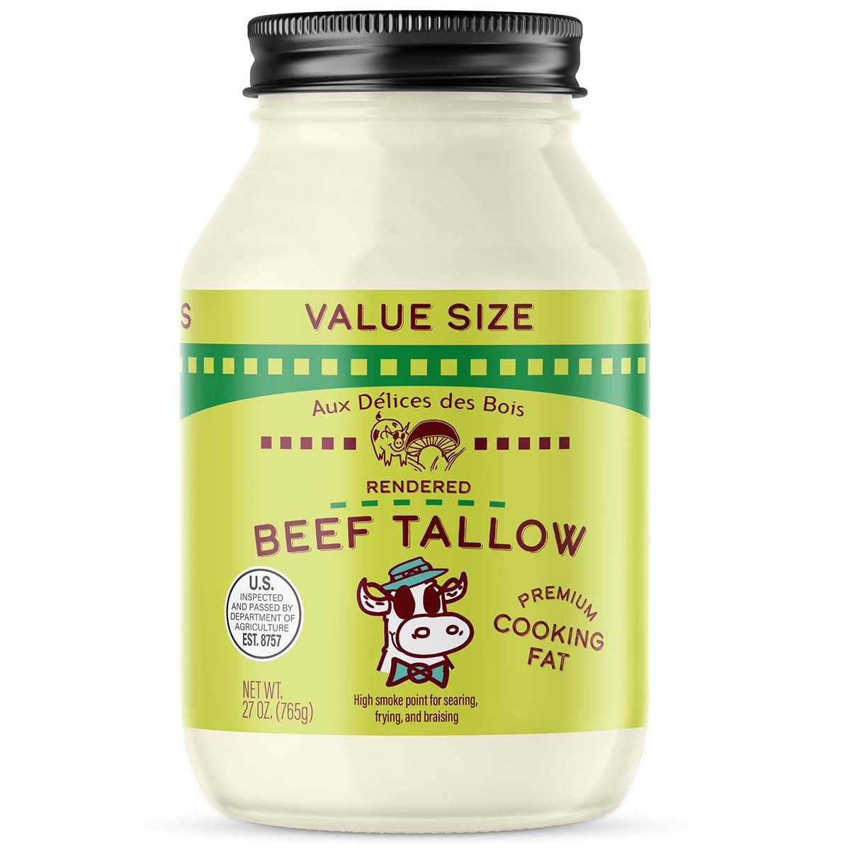 Aux Délices des Bois Beef Tallow Cooking Fat - Shop Oils at H-E-B