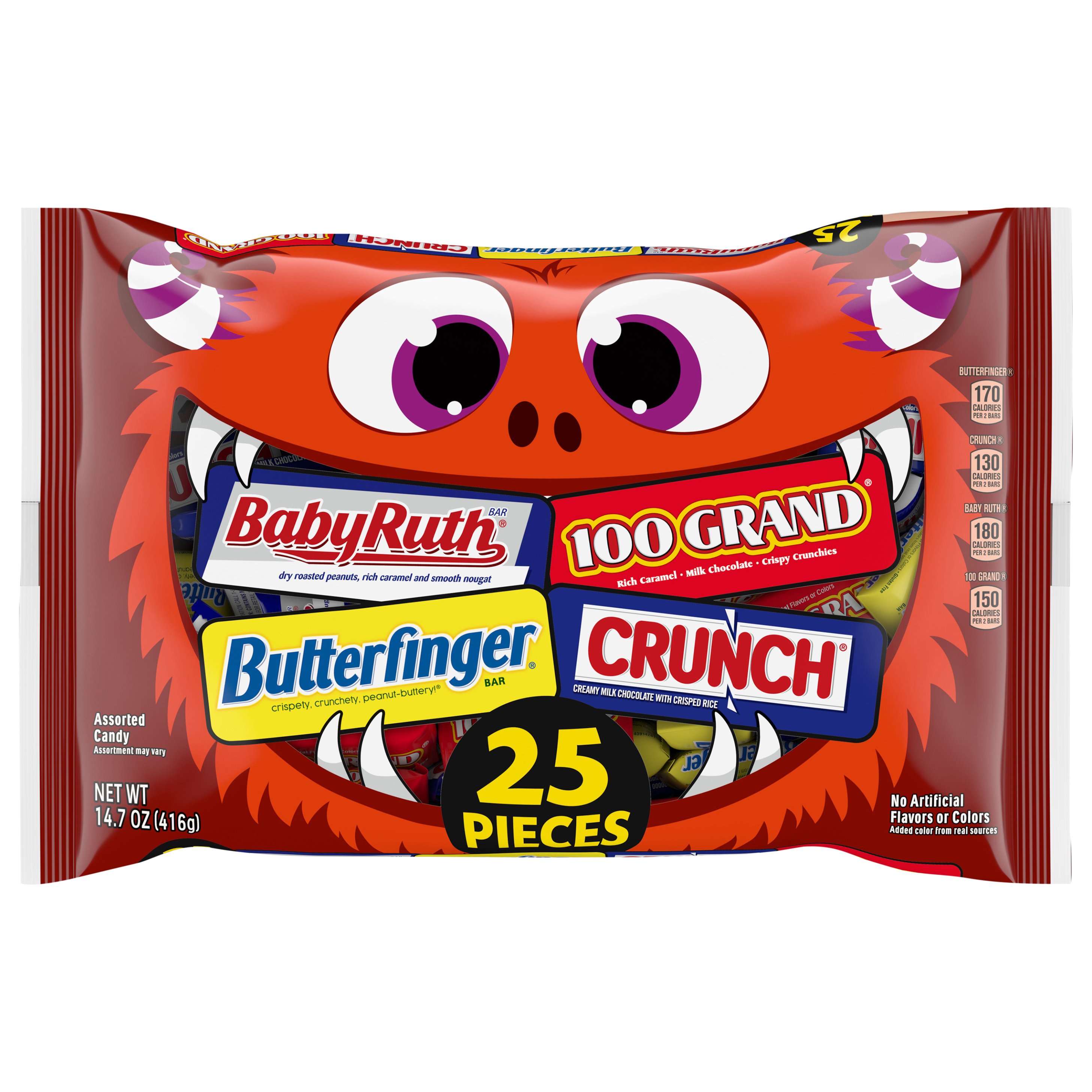 Crunch, Butterfinger, Baby Ruth & 100 Grand Assorted Halloween Candy ...