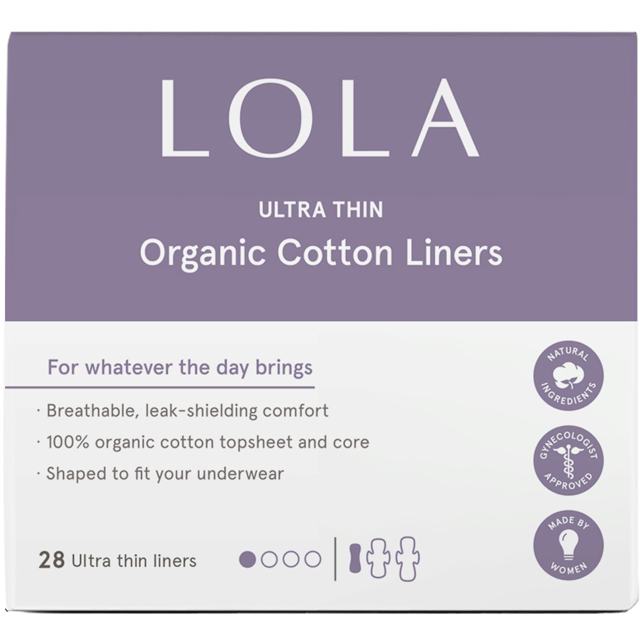 Lola Organic Cotton Ultra Thin Liners - Shop Pads & liners at H-E-B