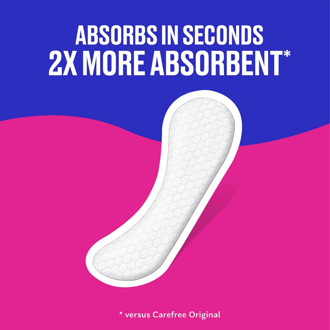 Carefree 8 Hour Odor Control Regular Panty Liners - Extra Long ...