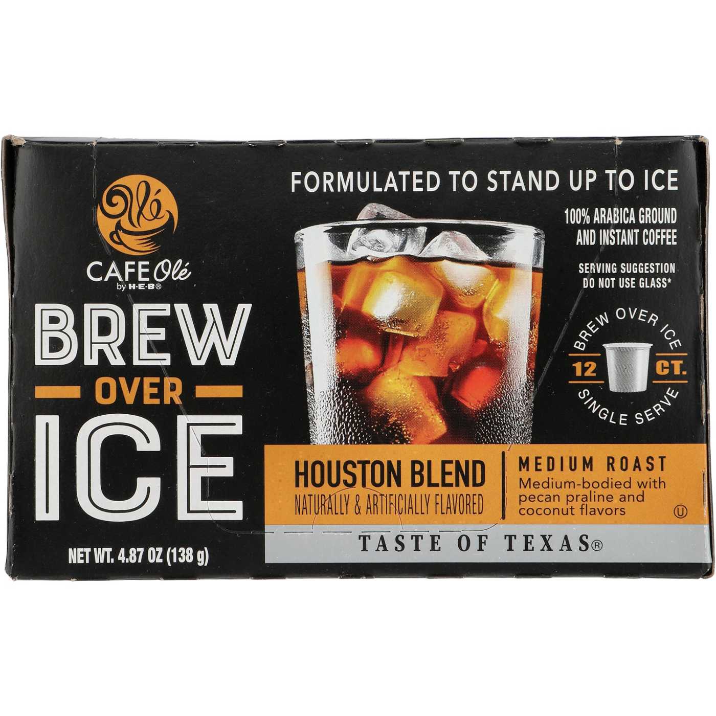 CAFE Olé by H-E-B Houston Blend Brew Over Ice Medium Roast Coffee ...