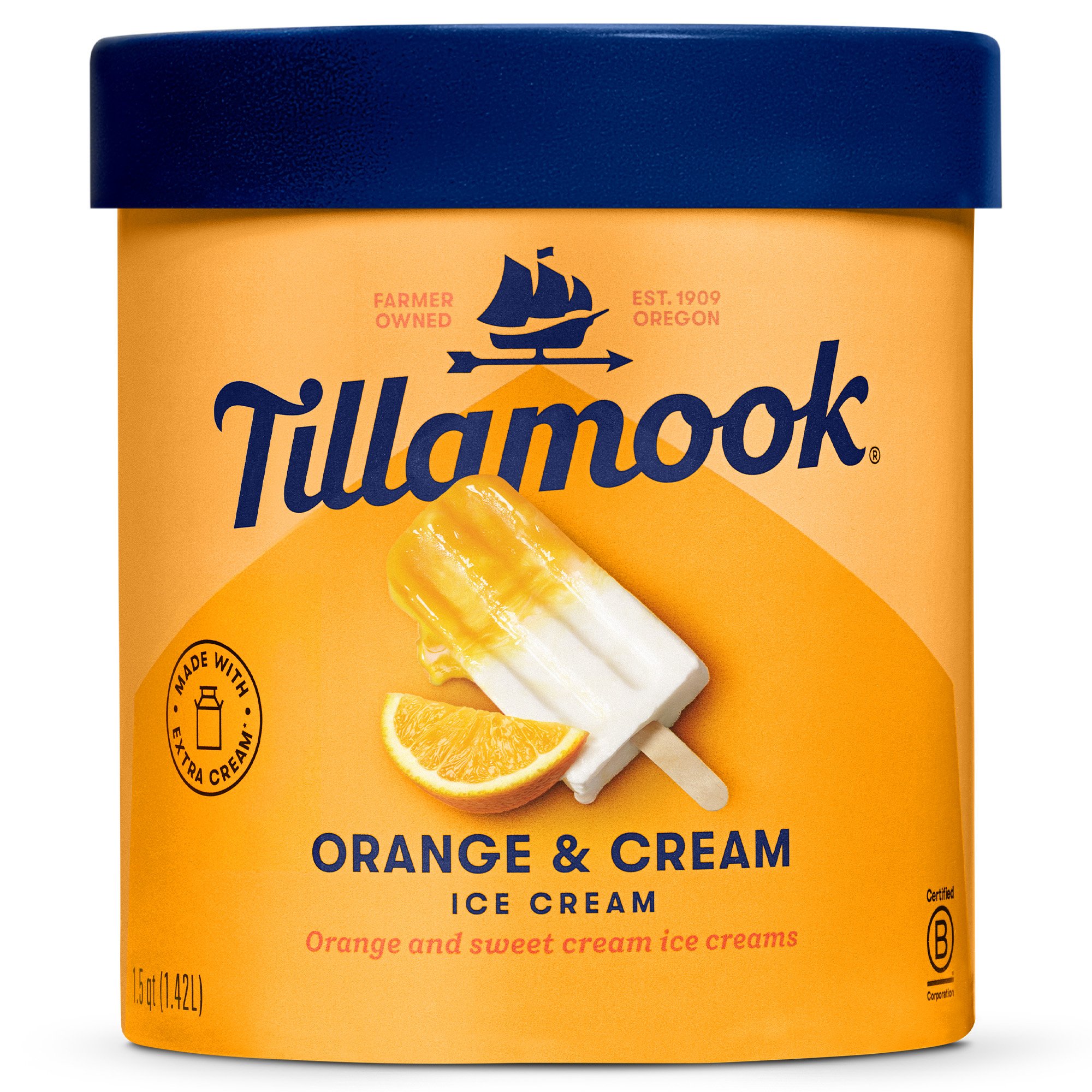 Tillamook Orange & Cream Ice Cream - Shop Ice cream at H-E-B