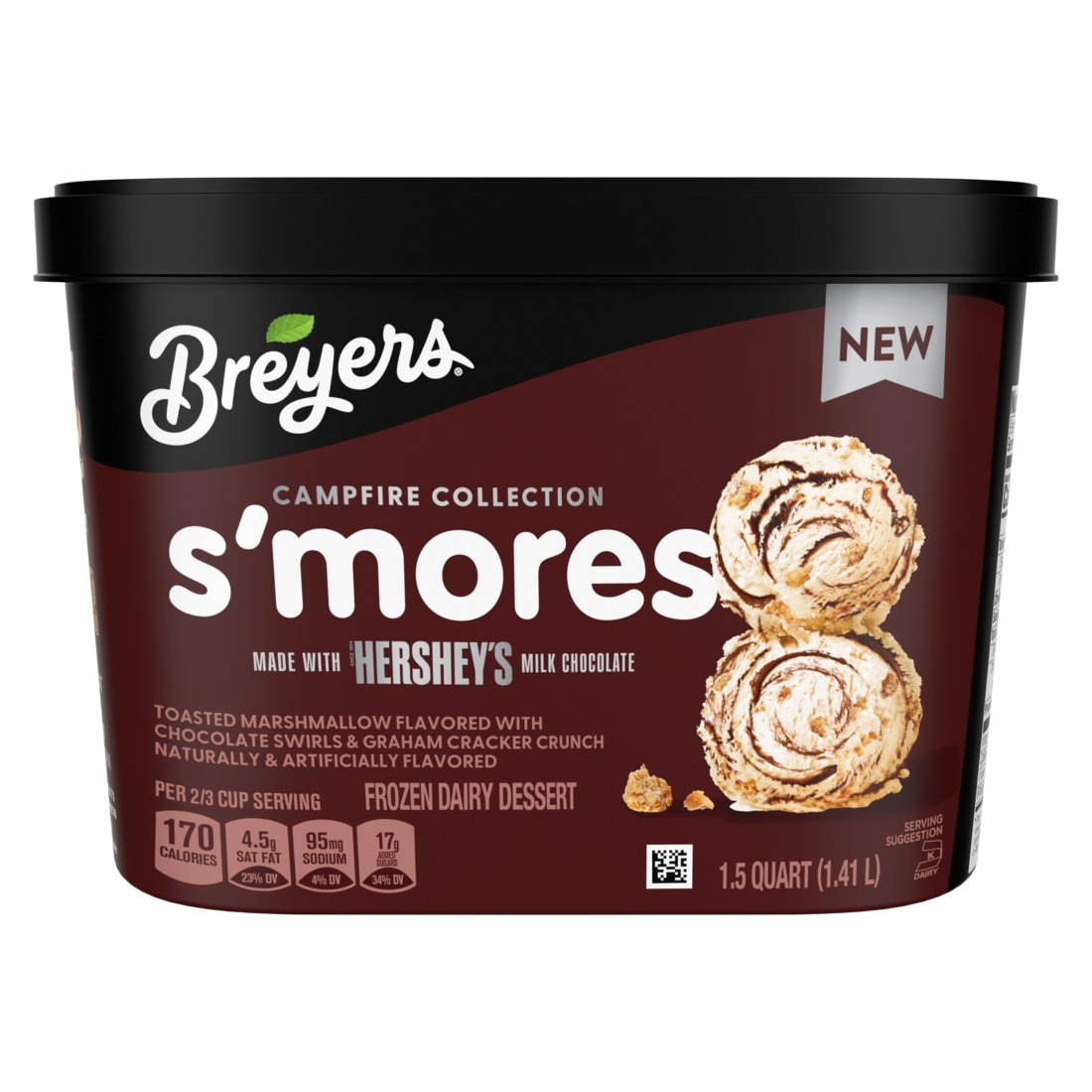 Breyers Campfire Collection S'mores Frozen Dairy Dessert - Shop Ice ...