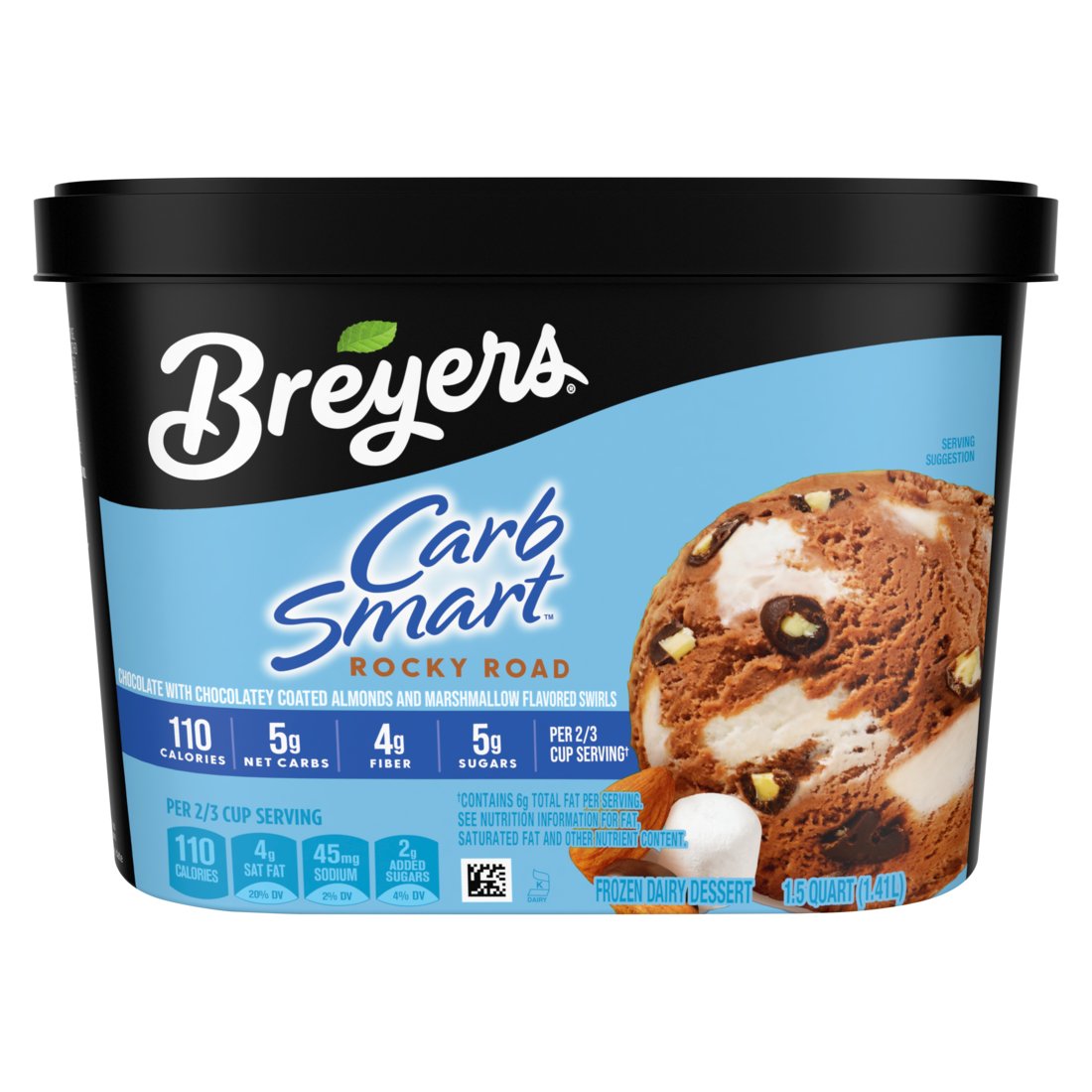 Breyers Carb Smart Rocky Road Frozen Dairy Dessert - Shop Ice cream at ...