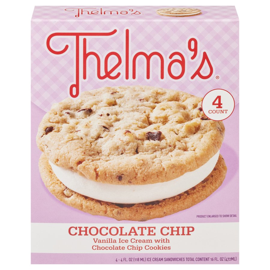 Thelma's Chocolate Chip Ice Cream Sandwiches - Shop Cones & sandwiches ...