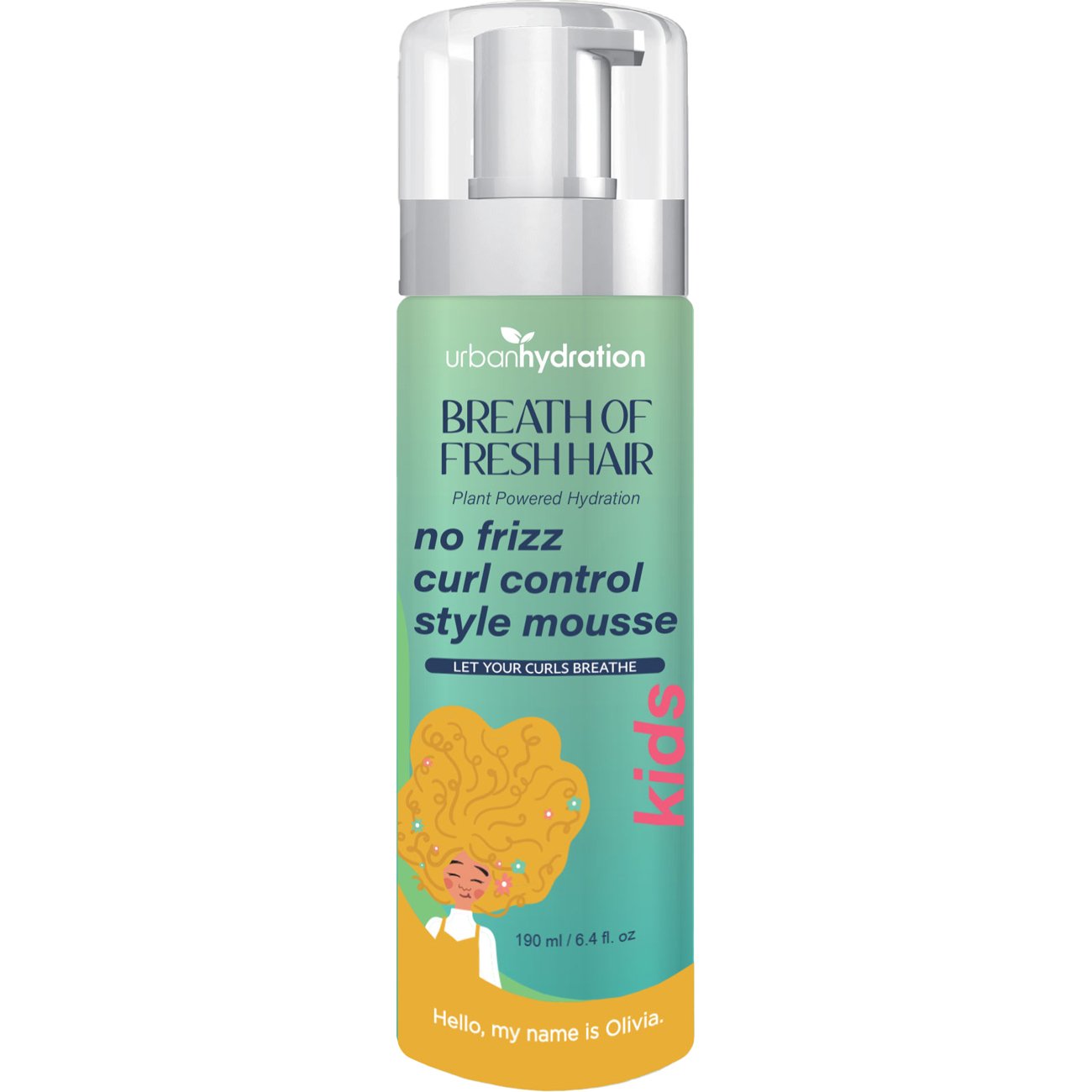 Urban Hydration Breath of Fresh Hair Kids No Frizz Curl Control Styling ...