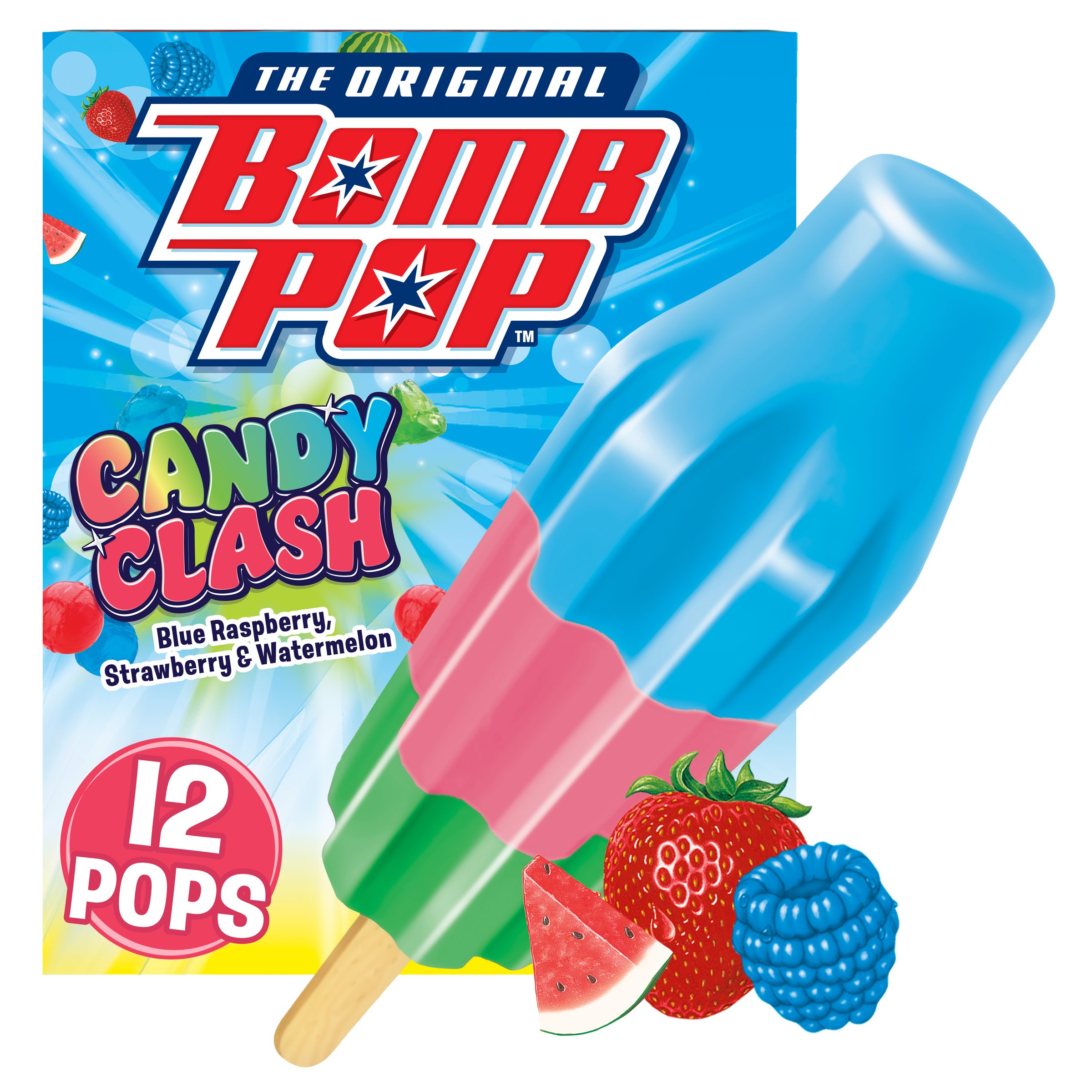 Bomb Pop Candy Clash Ice Pops - Shop Bars & pops at H-E-B