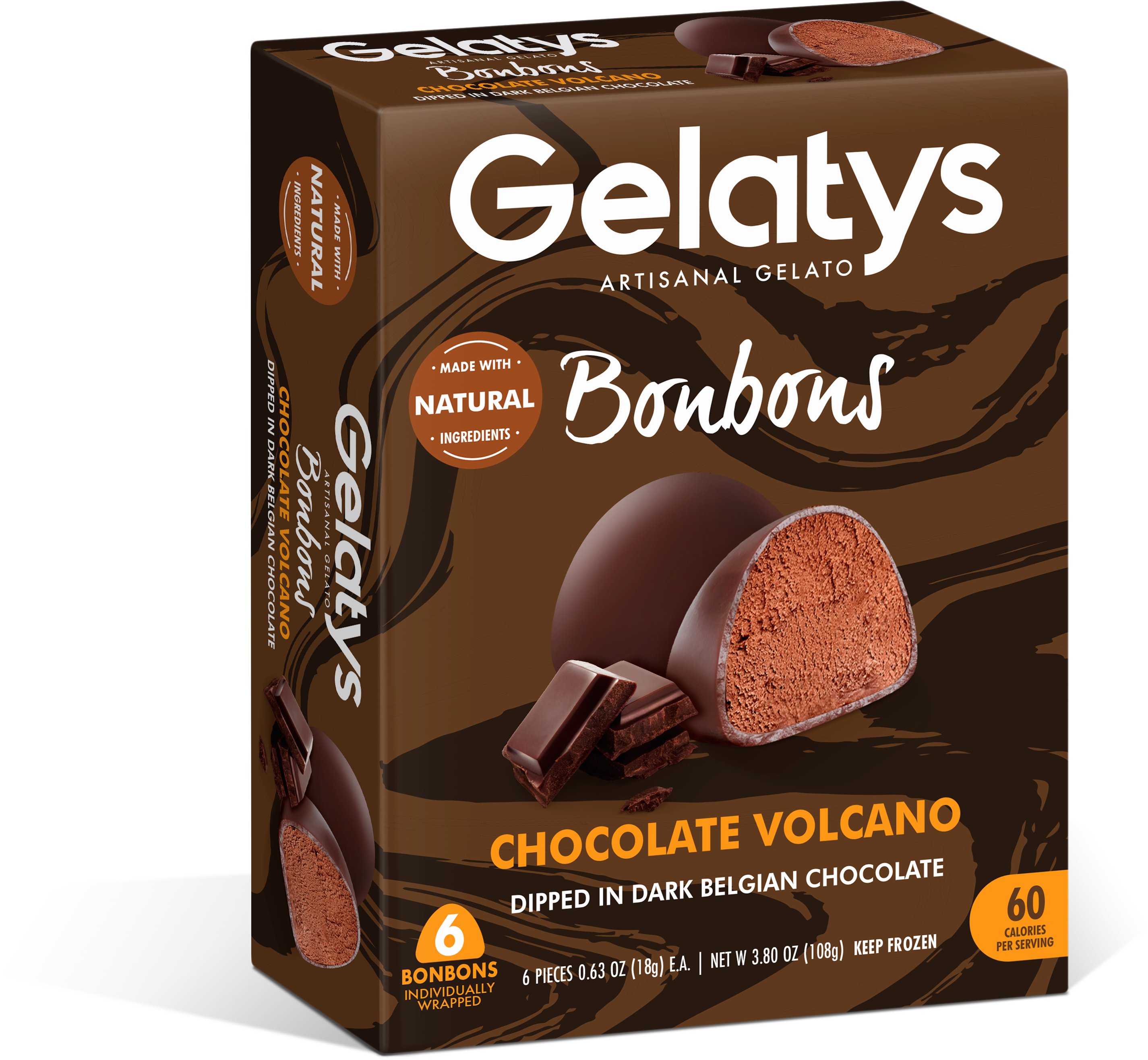 Gelatys Bonbons Chocolate Volcano - Shop Bars & pops at H-E-B