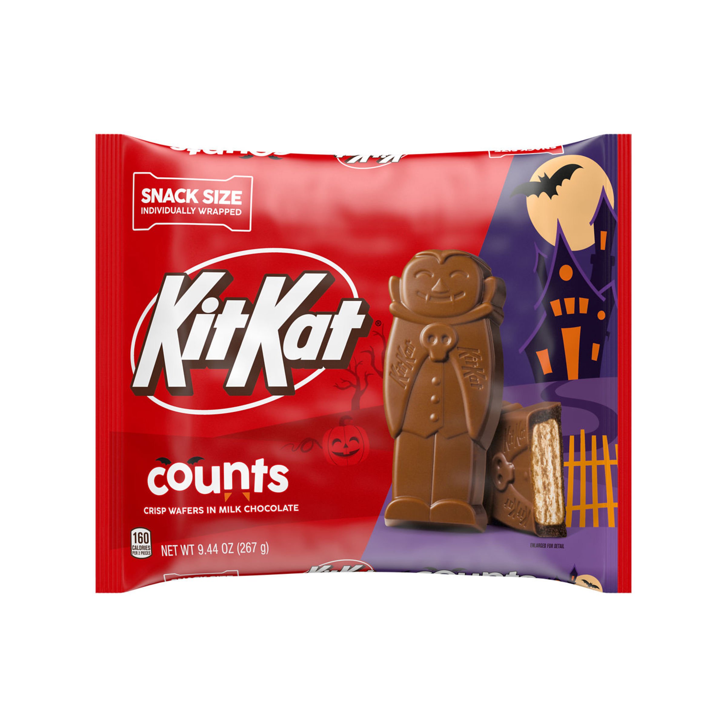 Kit Kat Milk Chocolate Wafer Snack Size Halloween Candy - Shop Candy at ...