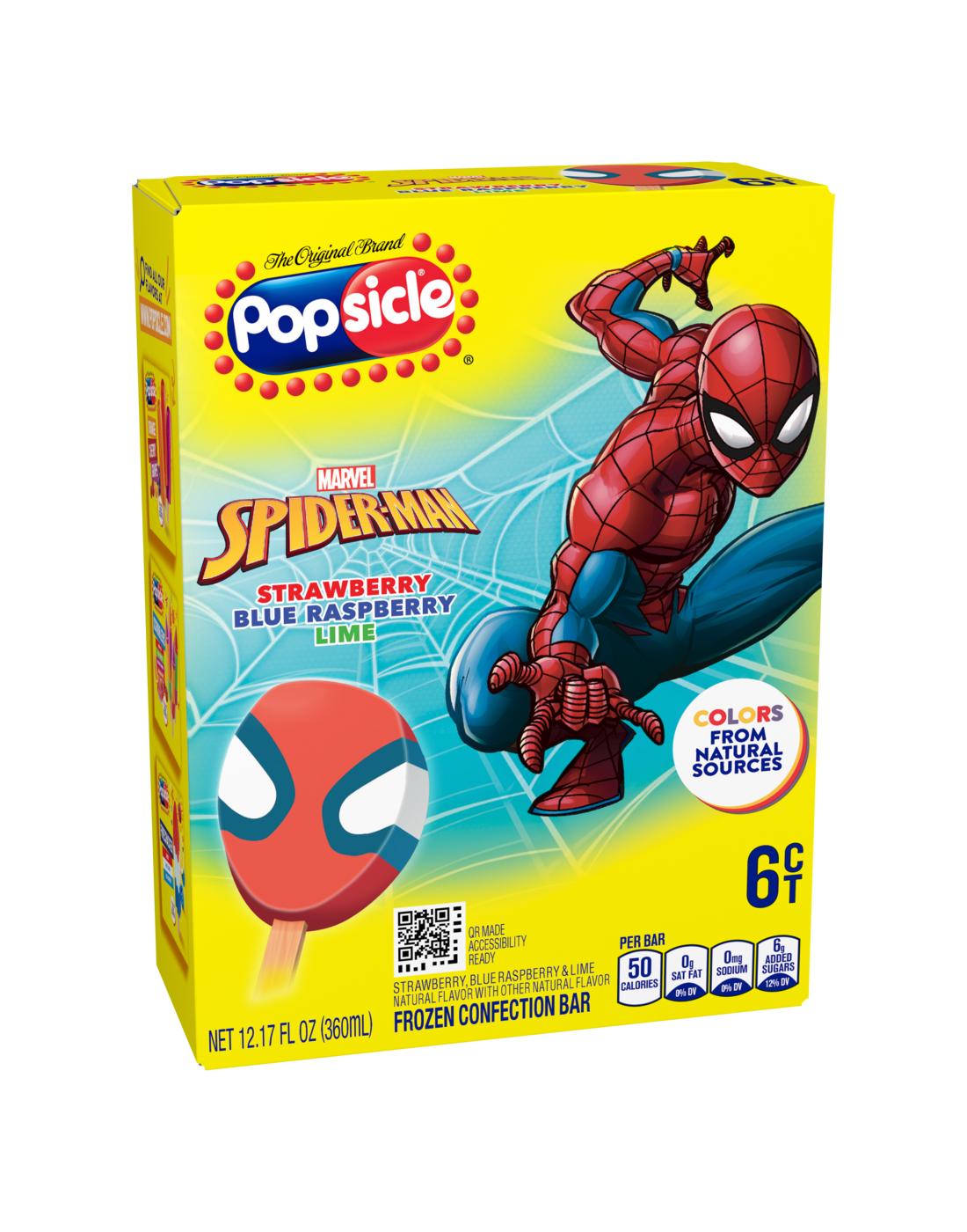 Popsicle Marvel Spider-Man Bars - Shop Bars & pops at H-E-B