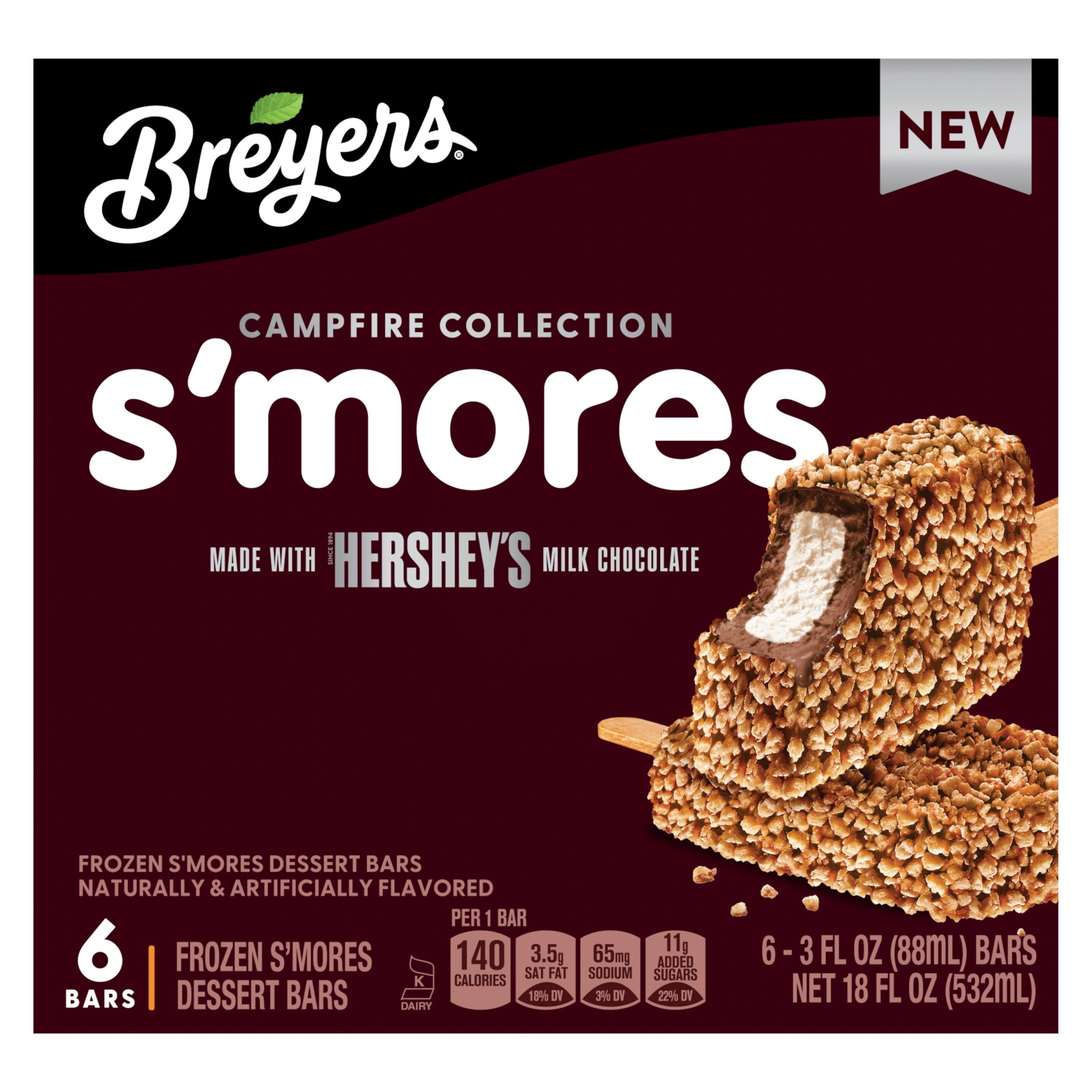 Breyers Campfire Collection S mores Frozen Dessert Bars Shop Bars
