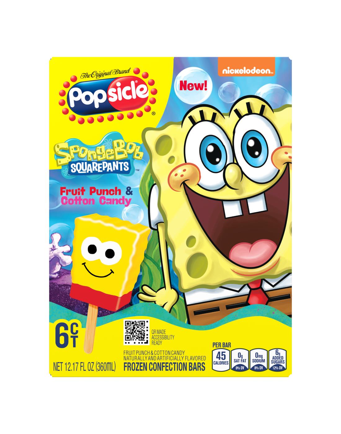 Popsicle Spongebob Squarepants Bars - Shop Bars & pops at H-E-B