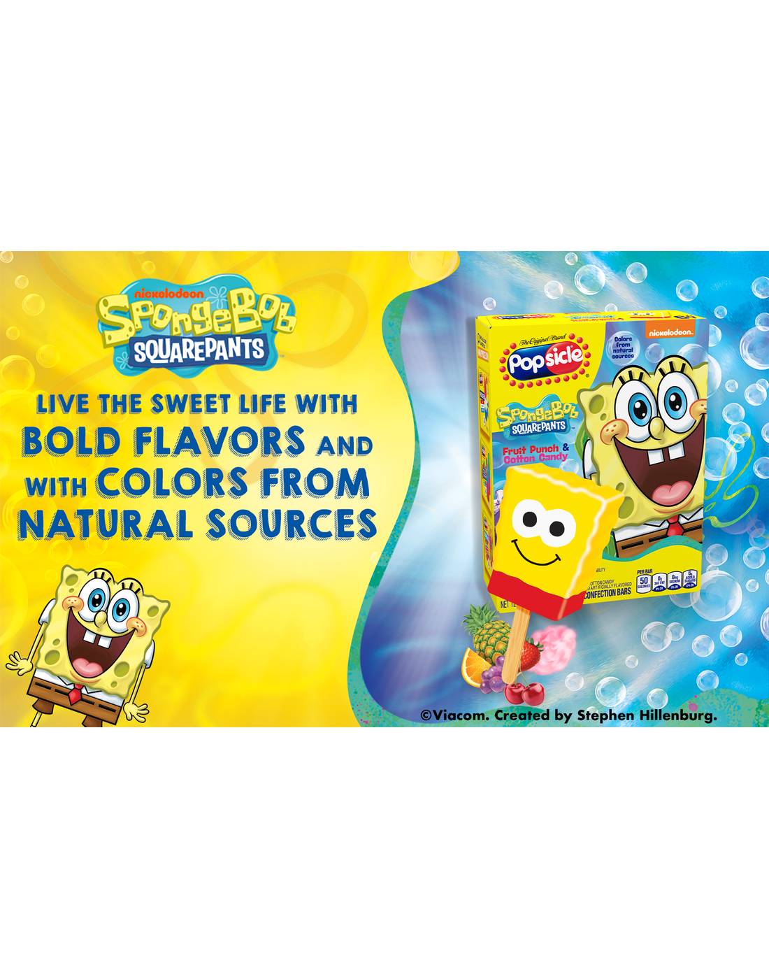 Popsicle Spongebob Squarepants Bars - Shop Bars & pops at H-E-B