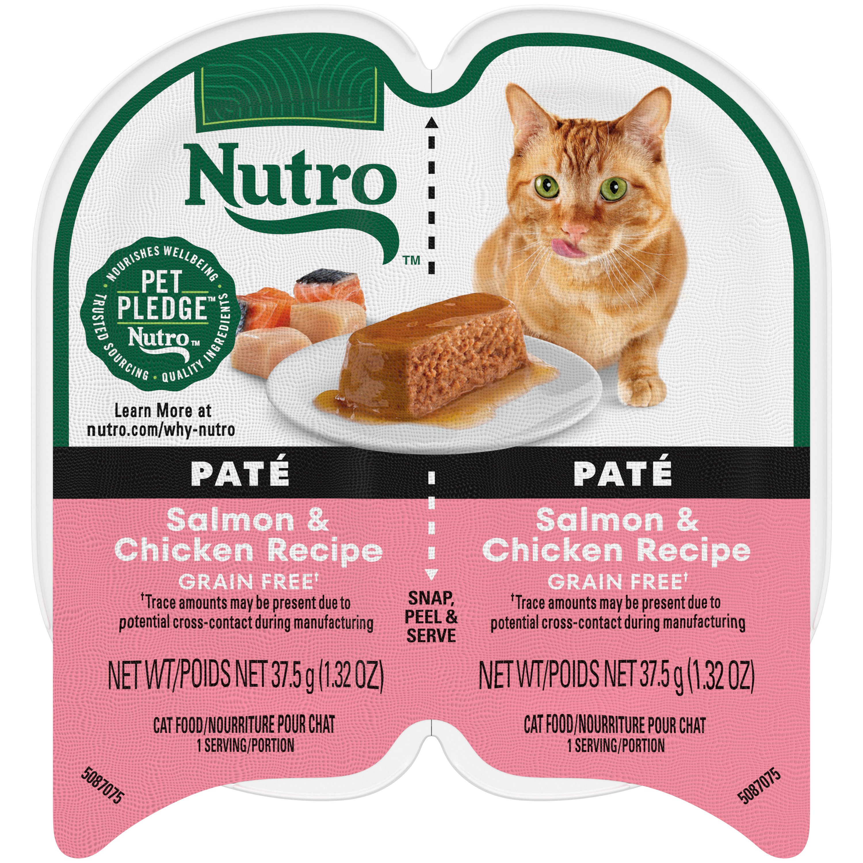 Nutro Perfect Portions Wet Cat Food Paté Twin-Pack Trays - Salmon ...