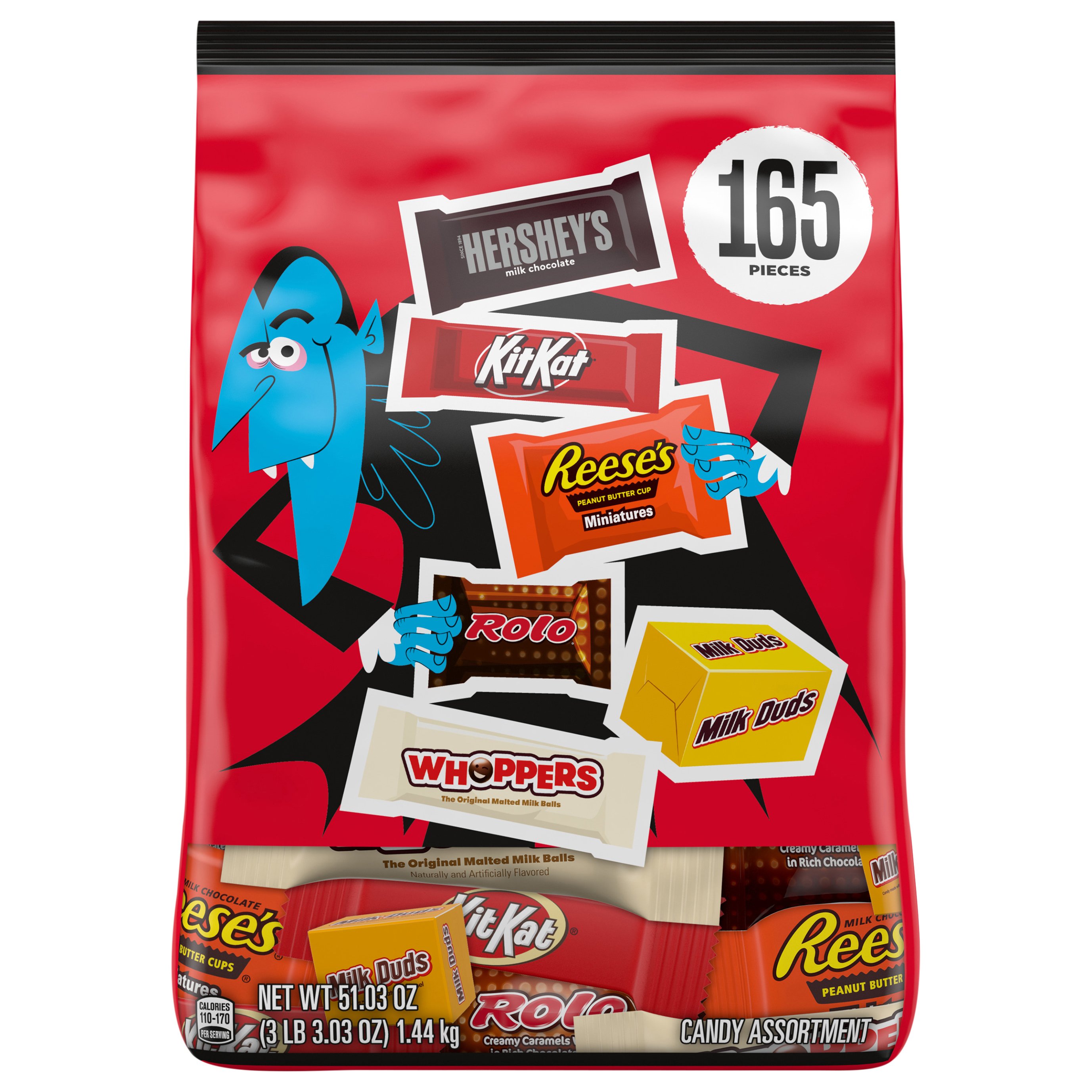 Hershey's, Reese's, Kit Kat, Rolo, Whoppers & Milk Duds Assorted ...