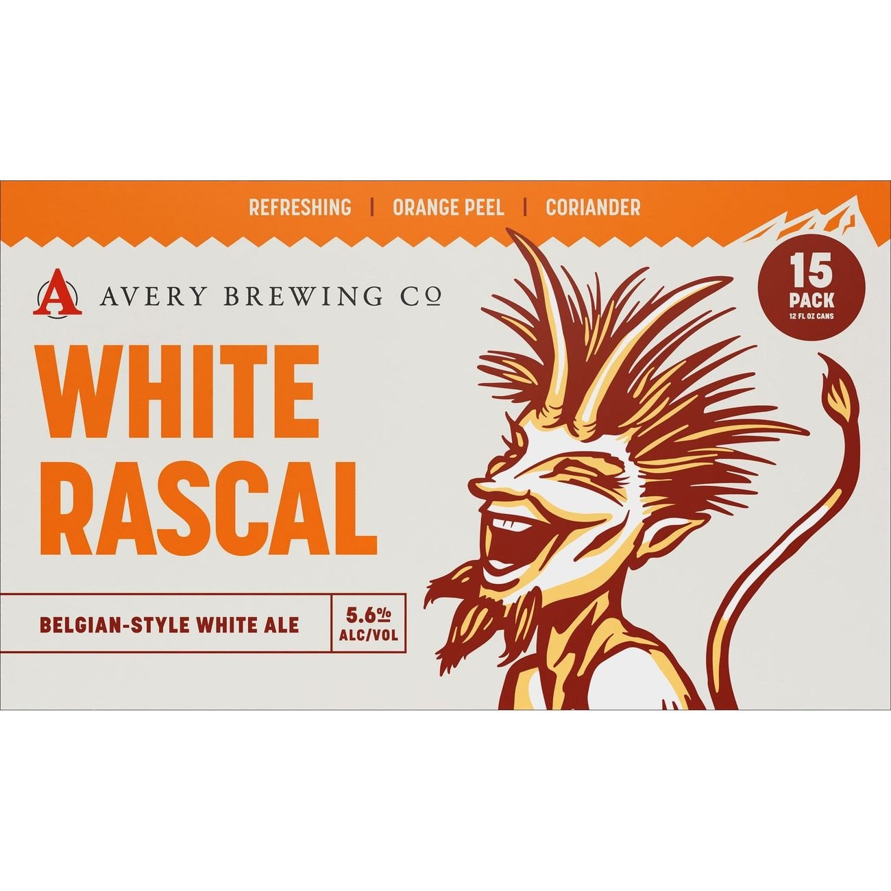 Avery Brewing White Rascal Belgian Style White Ale Beer 15 pk Cans ...