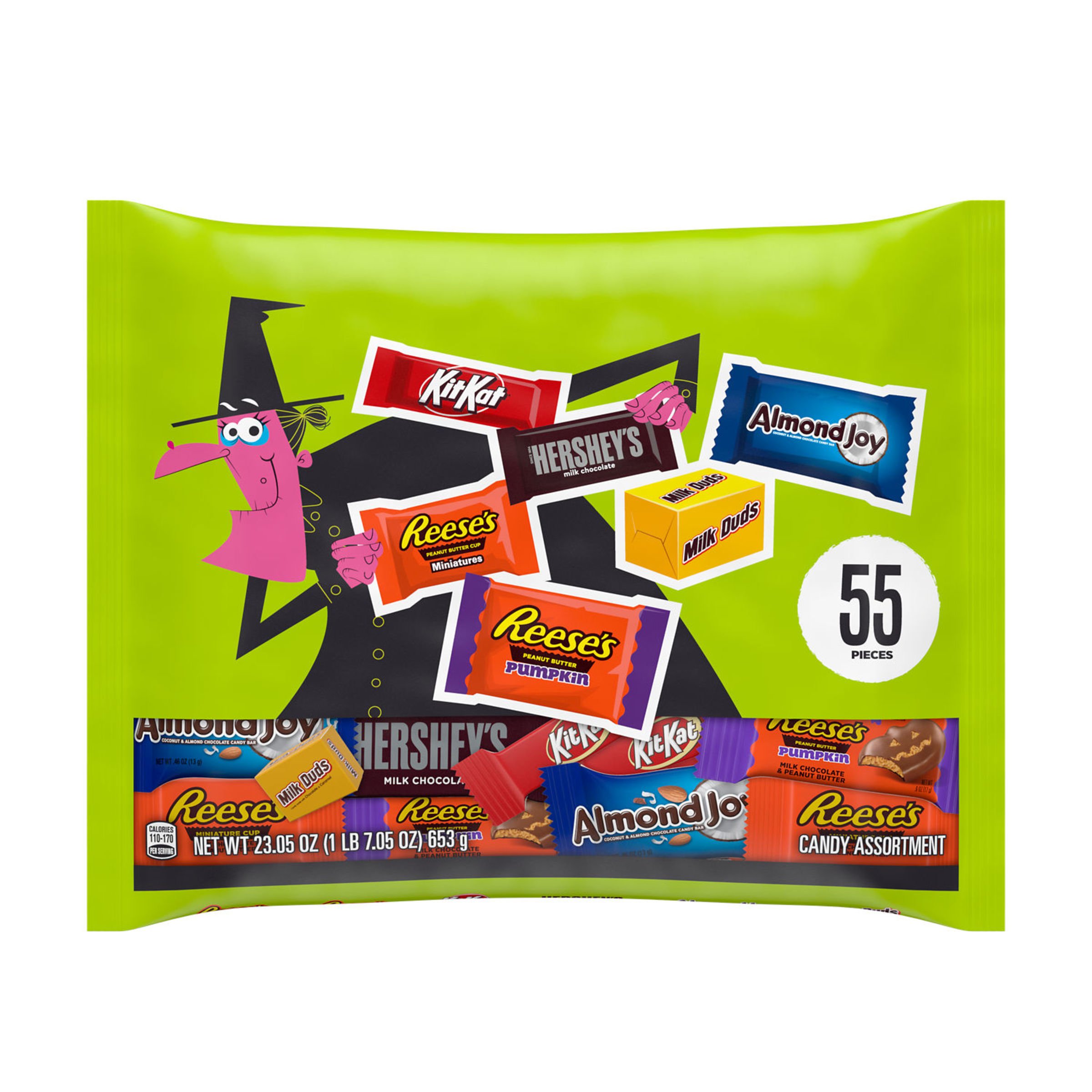 Hershey's, Reese's, Kit Kat, Almond Joy & Milk Duds Assorted Halloween ...