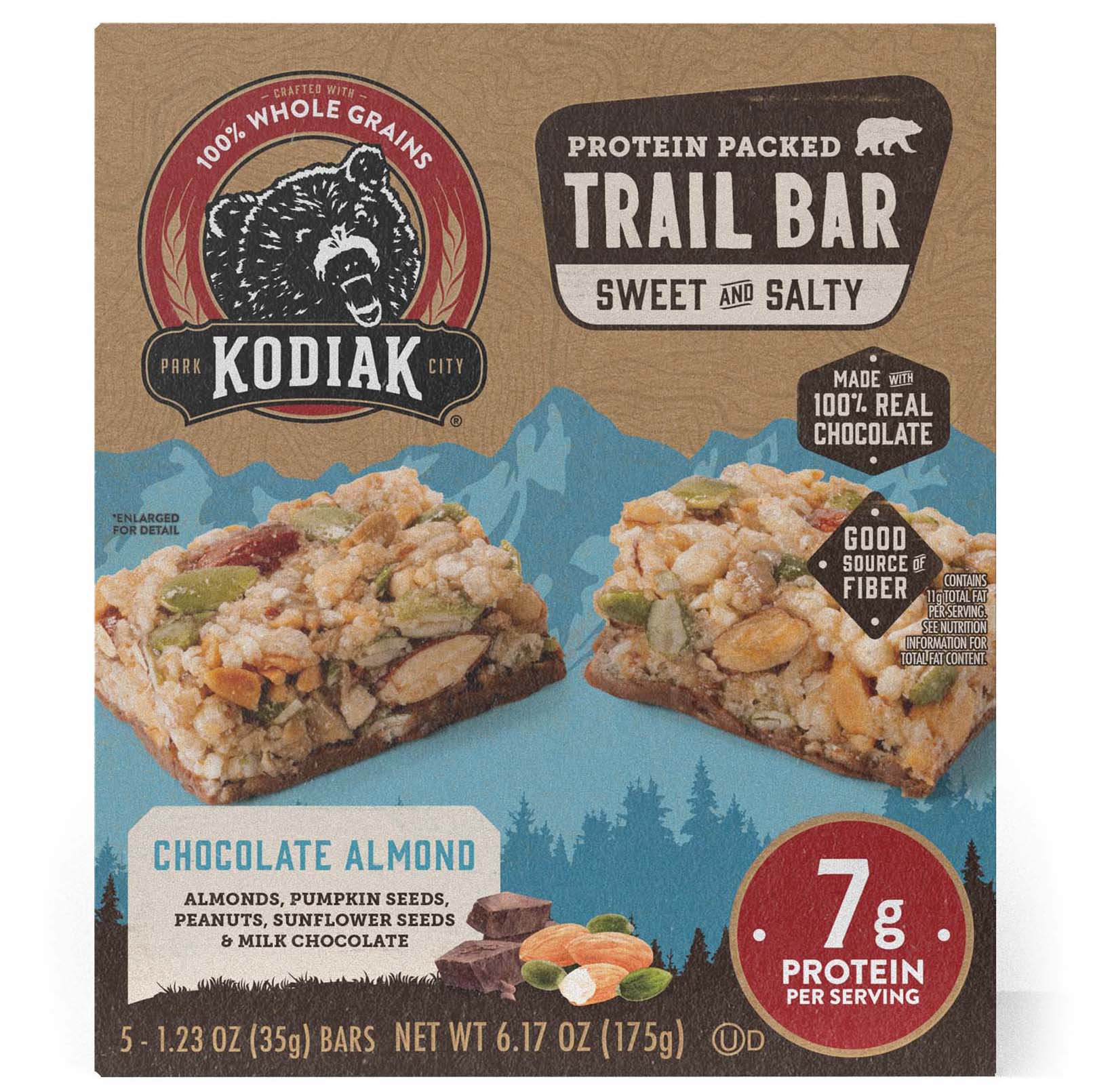 Kodiak 7g Protein Packed Trail Bar - Chocolate Almond - Shop Granola ...