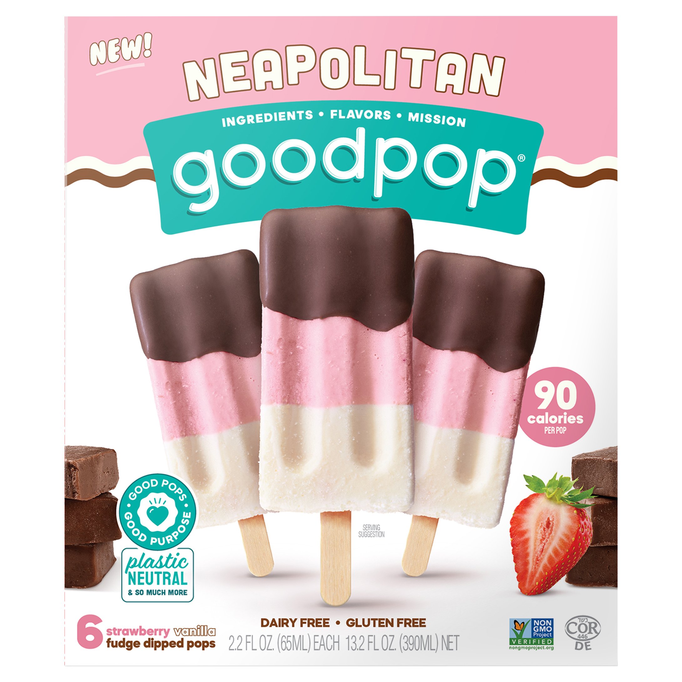 GoodPop Neapolitan Bars - Shop Bars & pops at H-E-B