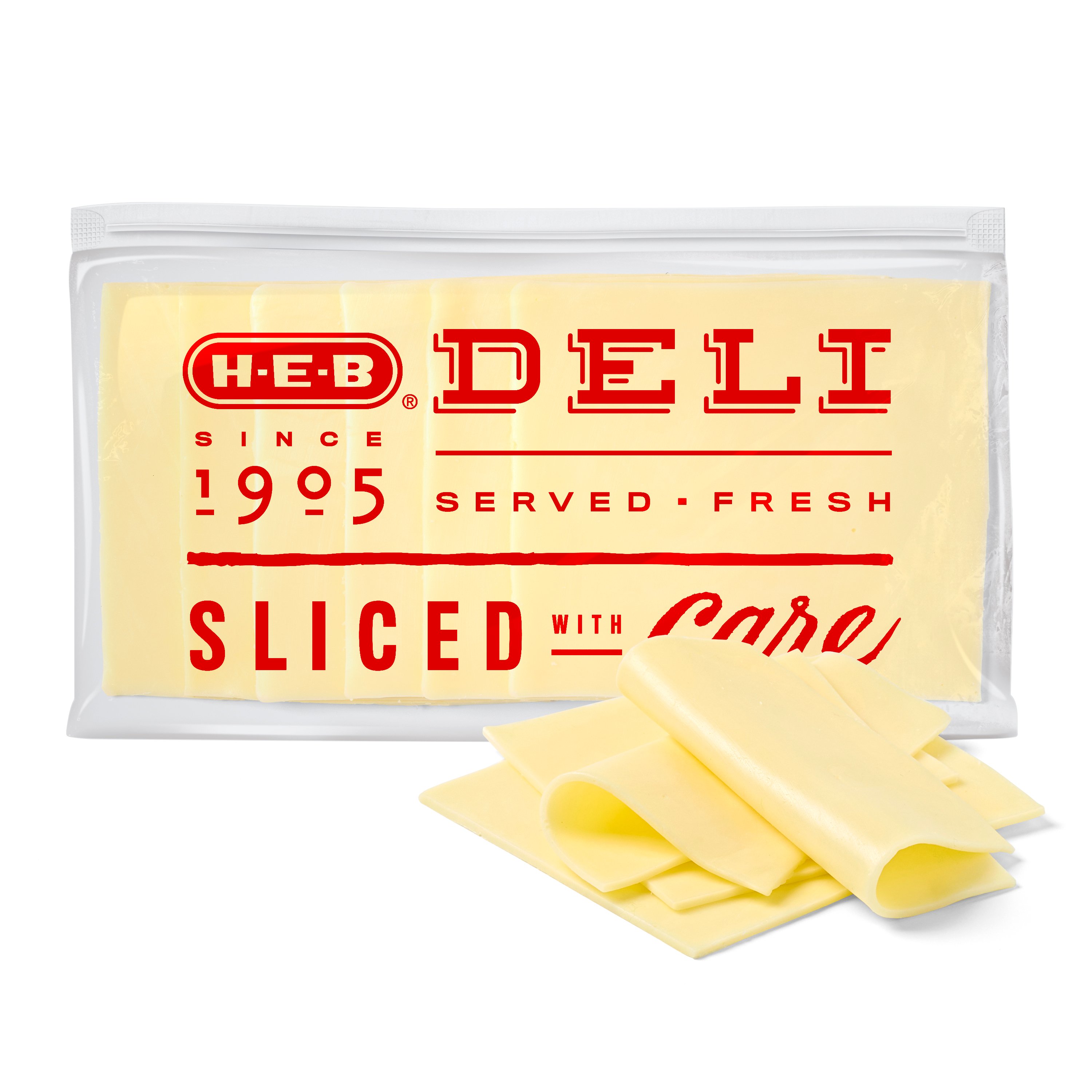 H-E-B Deli White American Cheese, Sandwich Sliced - Shop Cheese at H-E-B