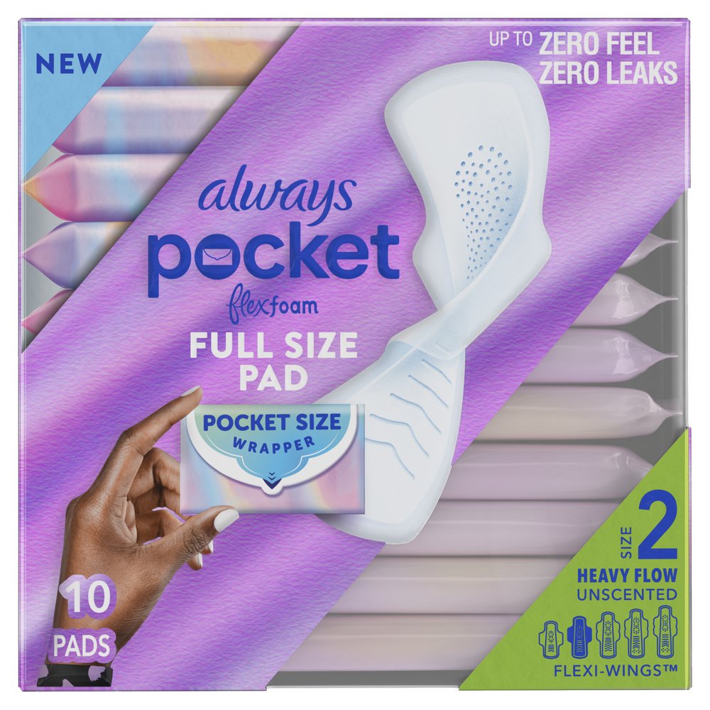 Always Pocket Flexfoam Pads with Wings - Heavy - Shop Pads & liners at ...