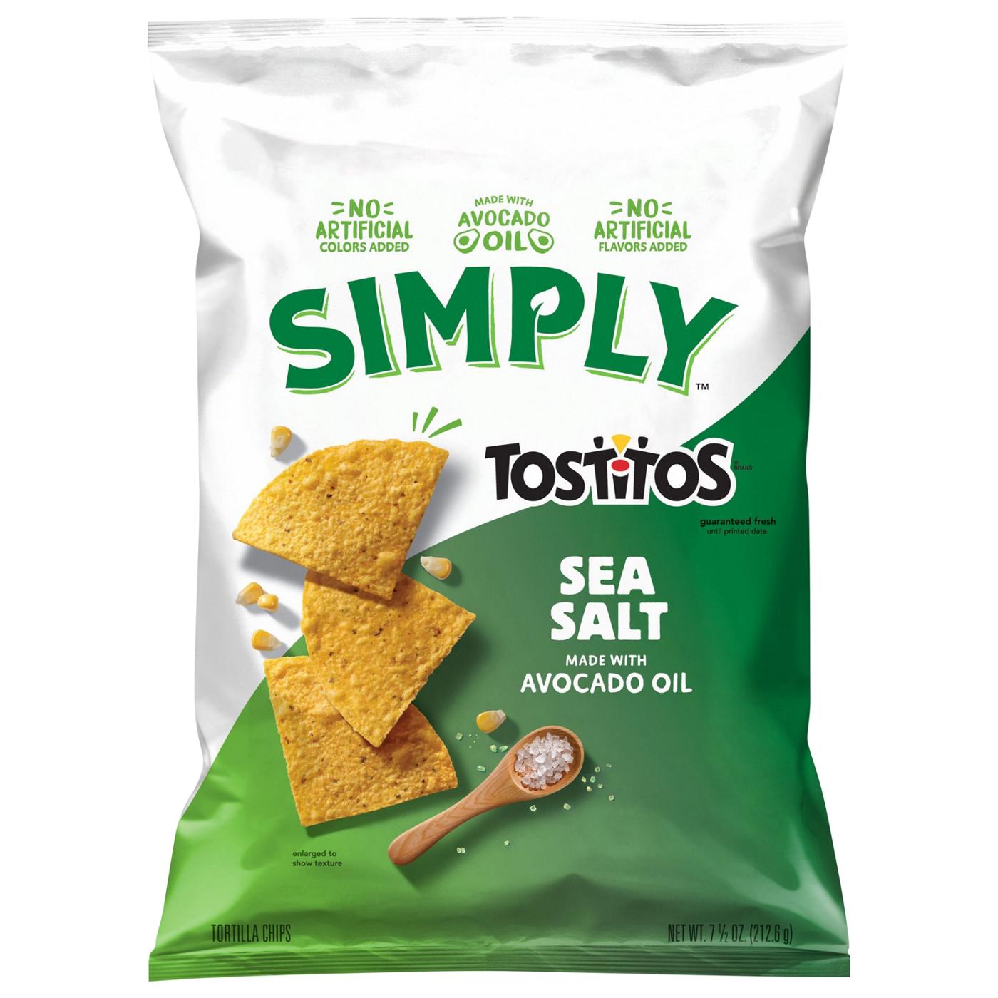 Tostitos Simply Tortilla Chips - Sea Salt & Avocado Oil - Shop Chips at ...